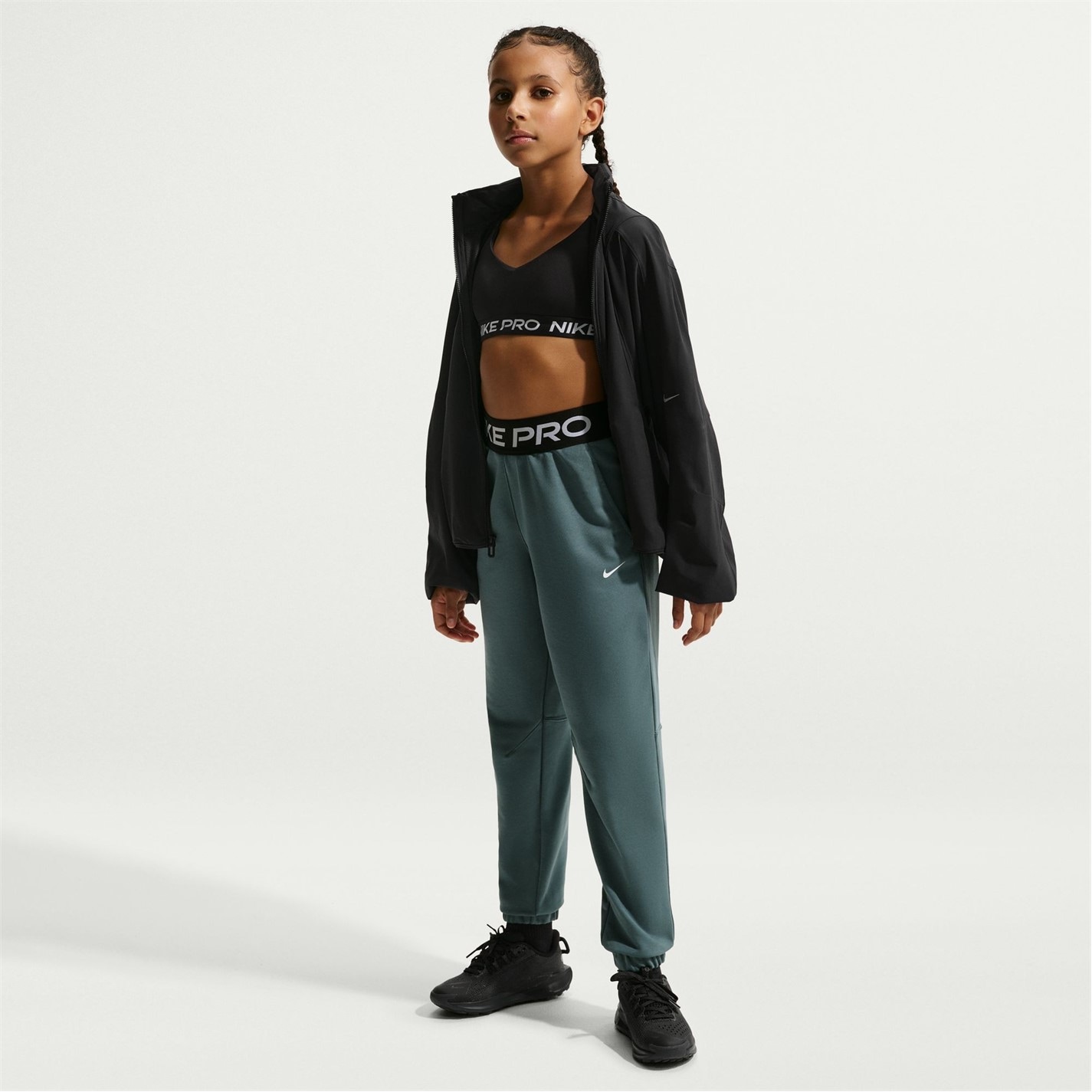 Nike | Pro Dri-FIT Jogging Bottoms Juniors | Closed Hem Fleece Jogging ...