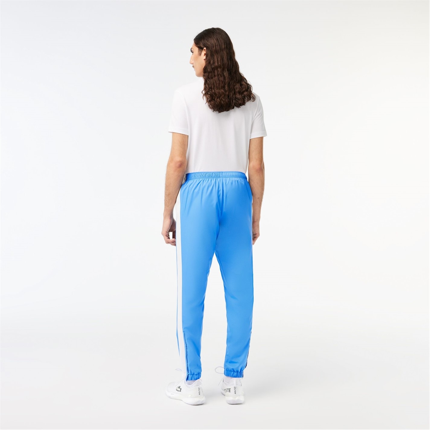 Lacoste | Men's Closed Hem Woven Tracksuit Joggers | Ethereal/Flour ...