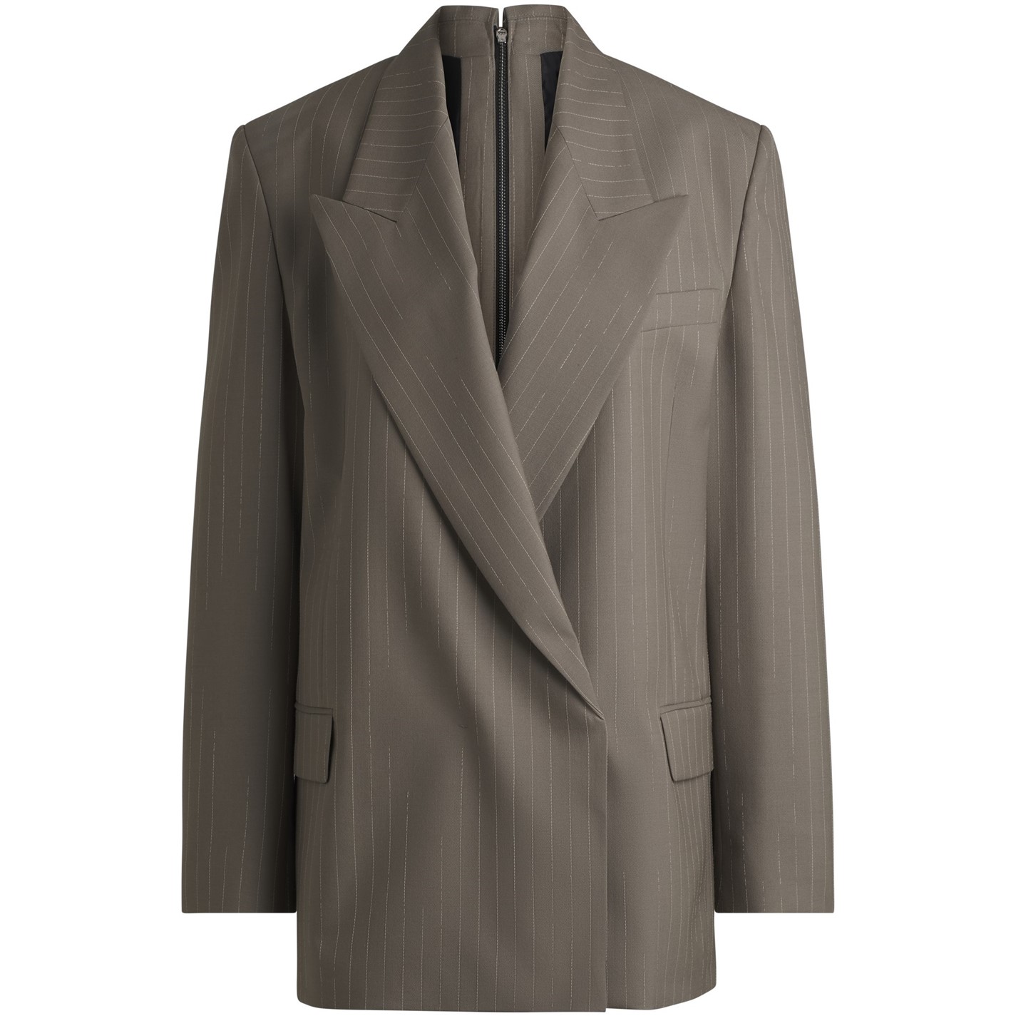 Boss | Women's Jafranci1 Structured Formal Jacket | Open Grey ...
