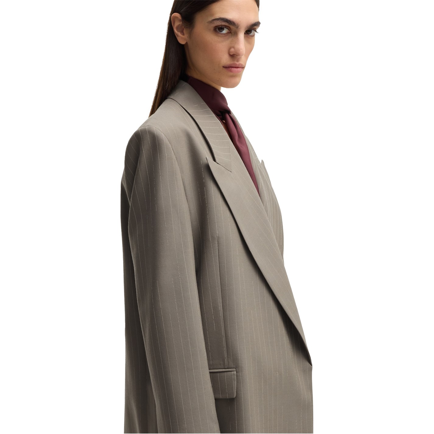 Boss | Women's Jafranci1 Structured Formal Jacket | Open Grey ...