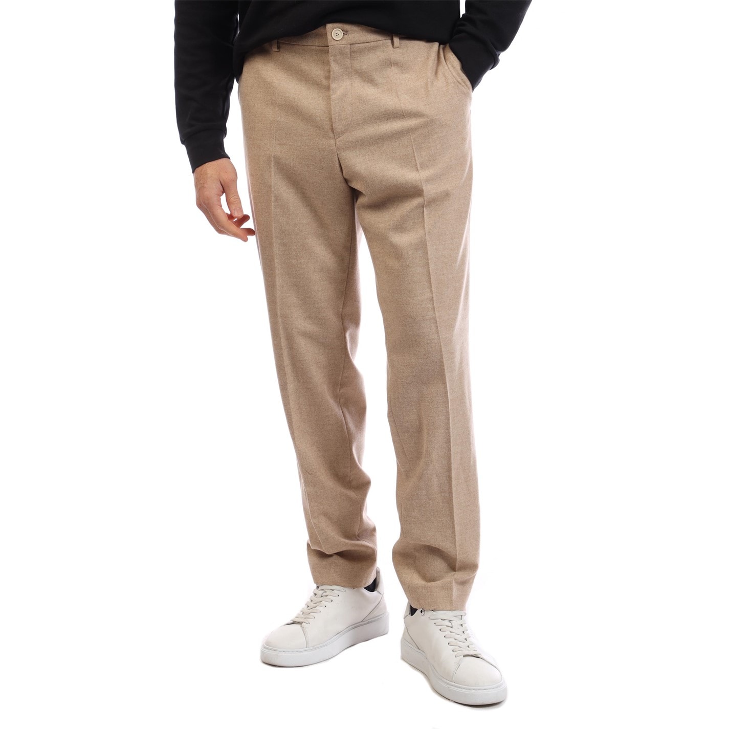Boss | Men's Straight Leg Trousers | Open White | SportsDirect.com