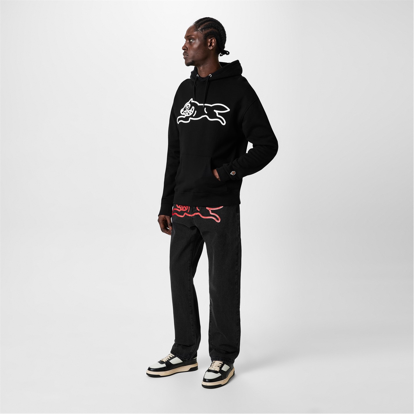 ICECREAM | Men's Run Dog Pull Over Hoodie | Black | SportsDirect.com