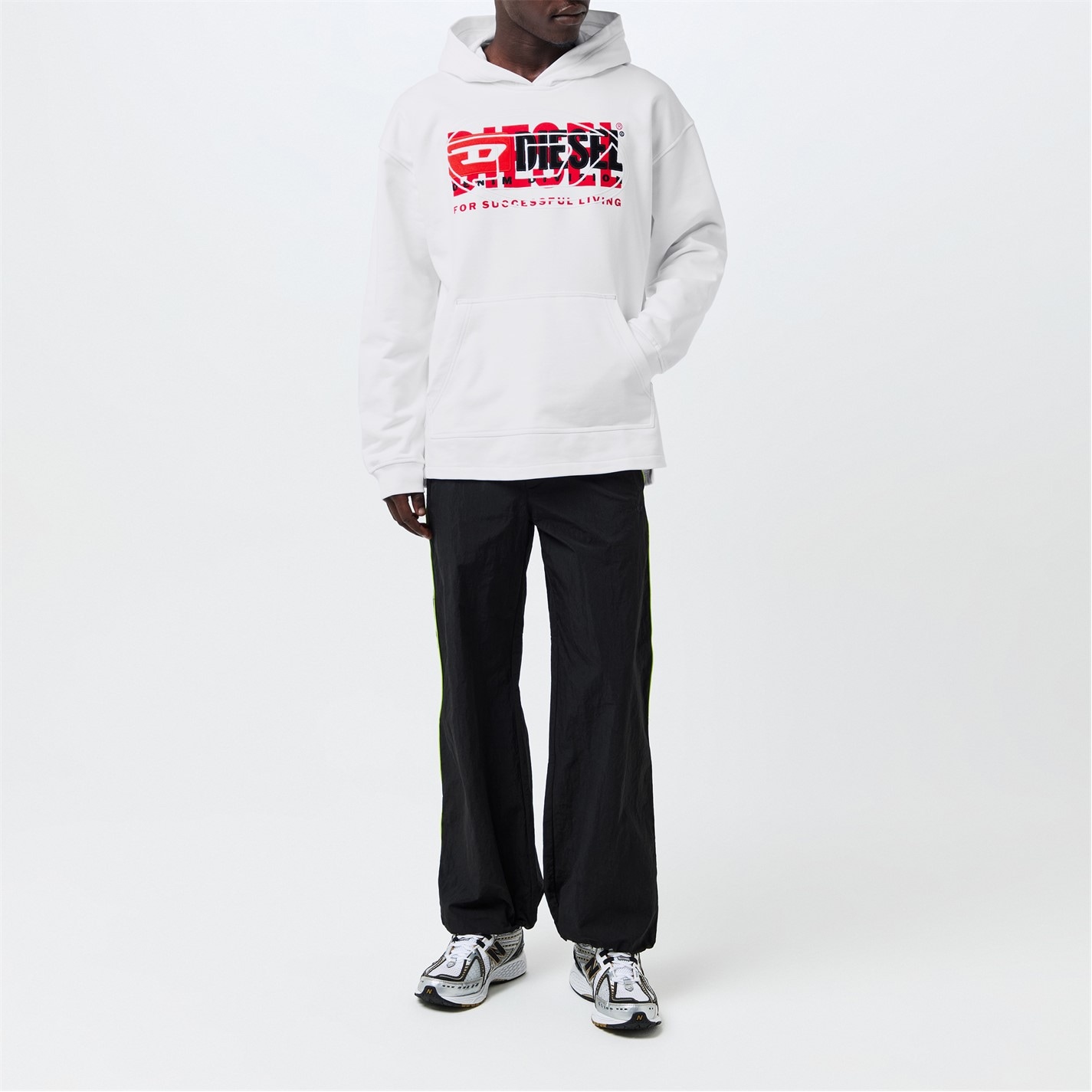 Diesel | Men's Crew Neck Sweatshirt | Bright White | SportsDirect.com