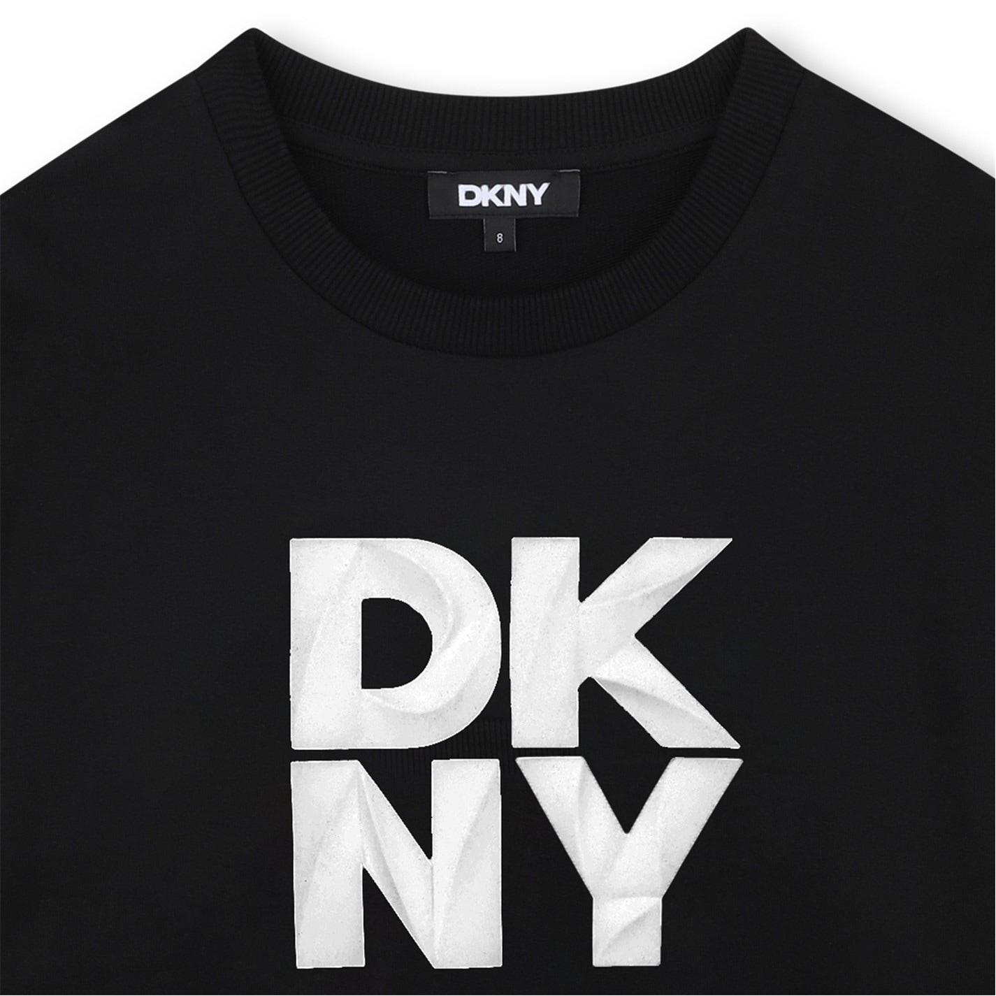 DKNY | Kids' Logo Crew Sweatshirt | Black | SportsDirect.com