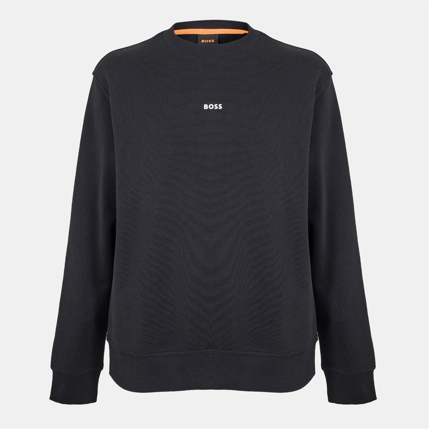 Boss | Men's WeSmallcrew Orange Crew Sweatshirt | Crew Sweaters ...