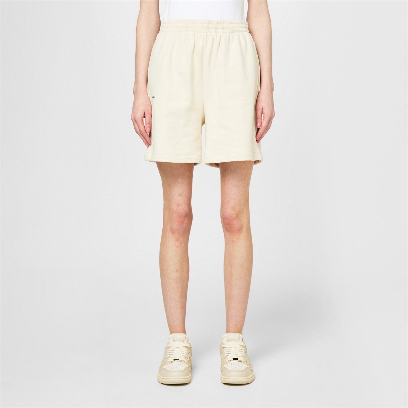 PANGAIA | Women's Mid Rise Woven Tracksuit Shorts | Traventine Bge ...