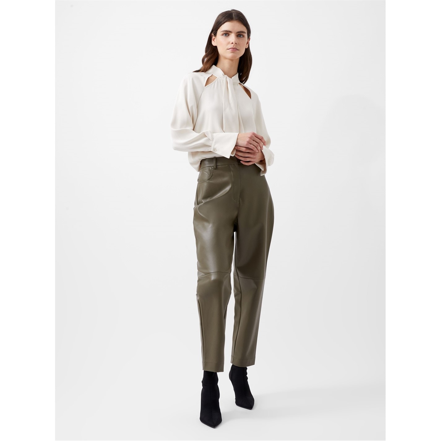 French Connection | Women's Carmen Long-Sleeve Blouse | Blouses - Long ...