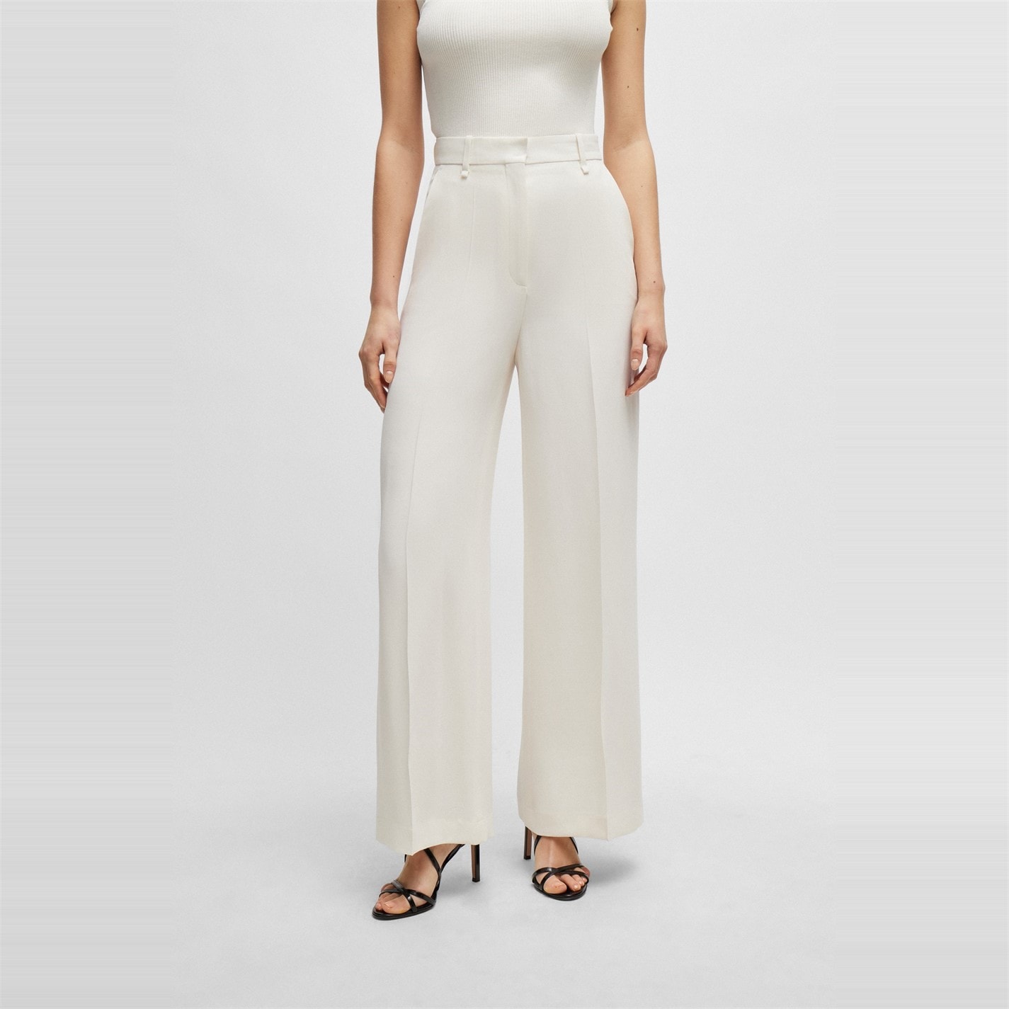 Boss | Women's Tikela Straight Leg Trousers, Straight Leg Design ...