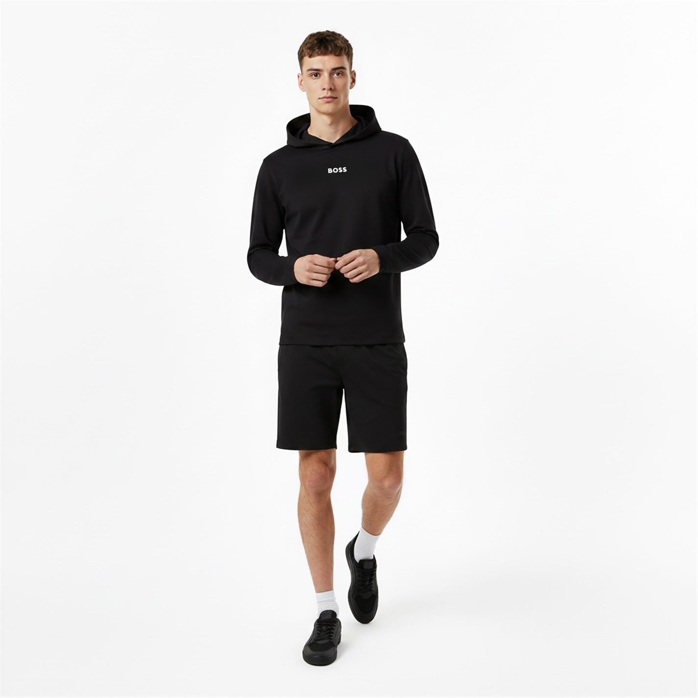Boss | Men's Scott Active Short Sleeve Polo Shirt | Black ...