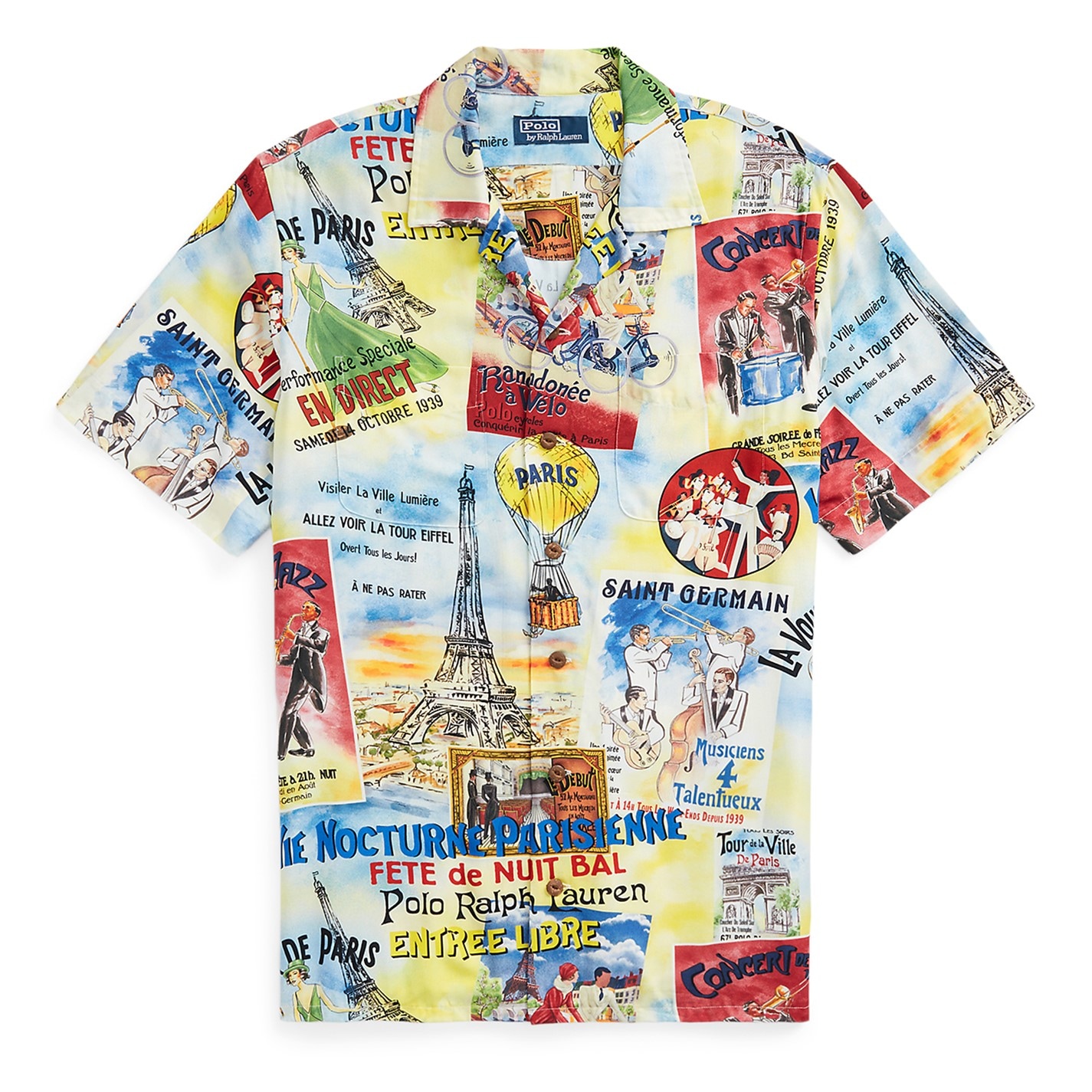 Polo Ralph Lauren | Paris Print Shirt | City Of Light | SportsDirect.com