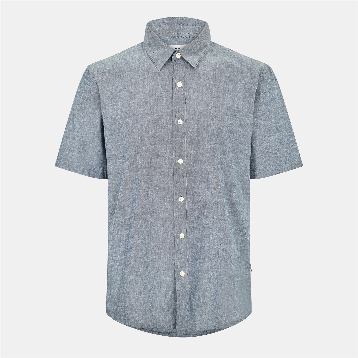 Peter Werth | Men's Tenter Plain Short Sleeve Shirt | Charcoal ...