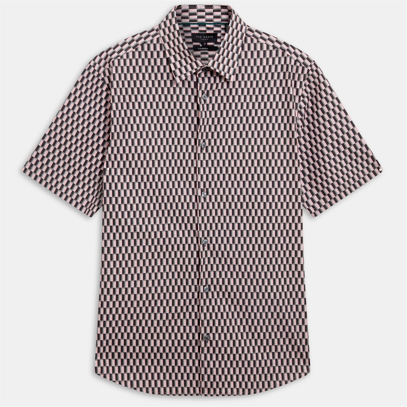 Ted Baker | Ted Baker SS Reg Fit Shirt | Patterned Shirt - Short Sleeve ...