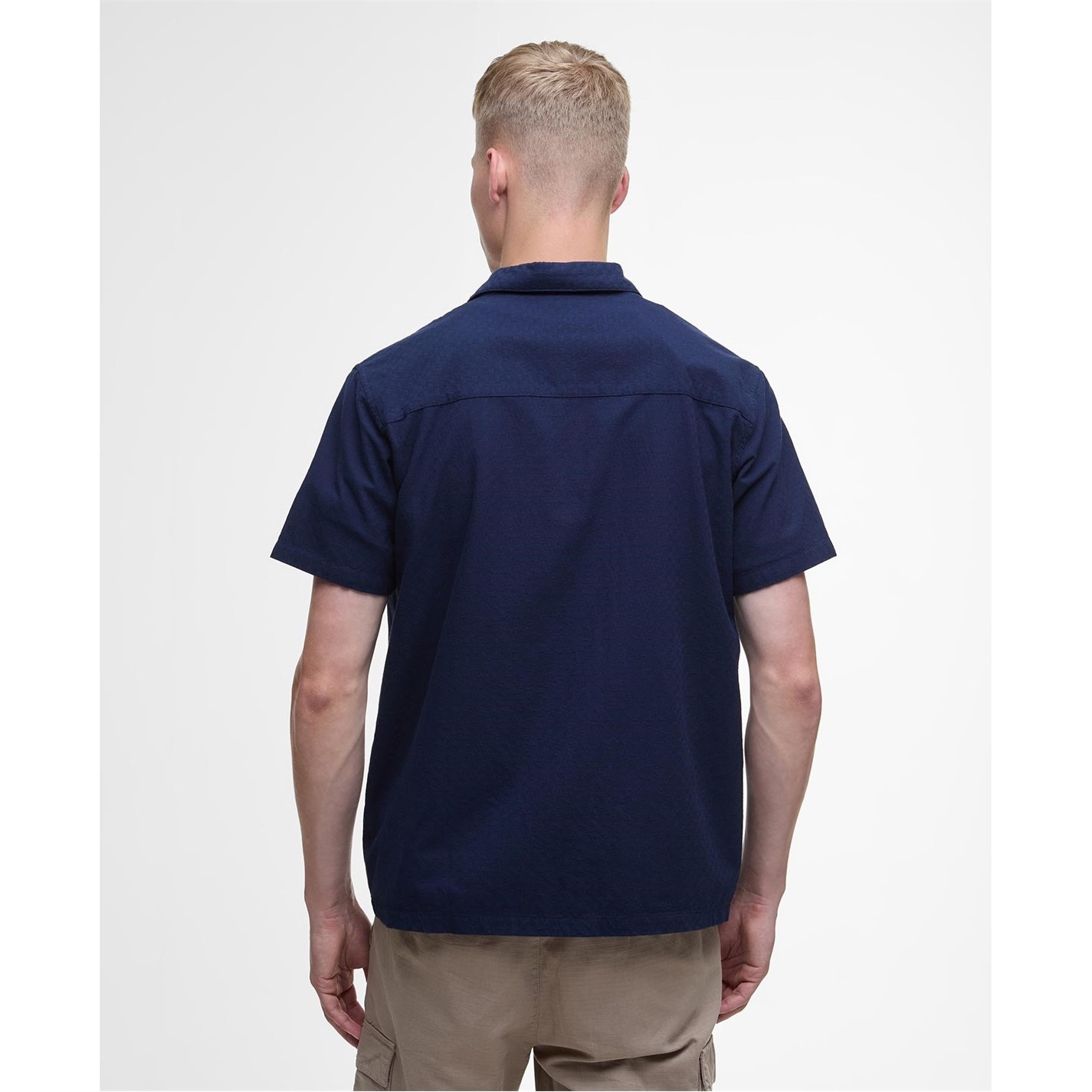 Barbour International | Twill Short Sleeve Shirt | Mnght Blue Bu58 ...