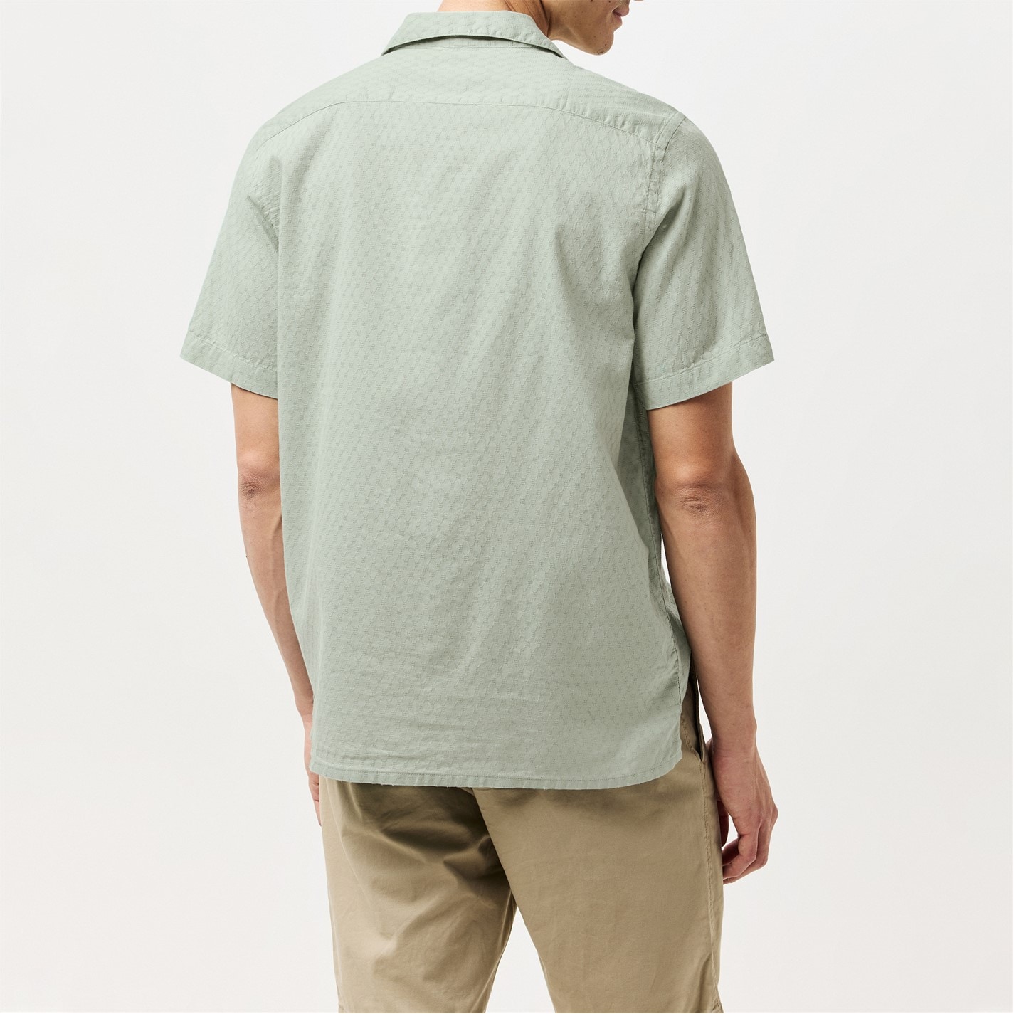 PS Paul Smith | Men's Short Sleeve Tailored Fit Shirt | Green 30C ...