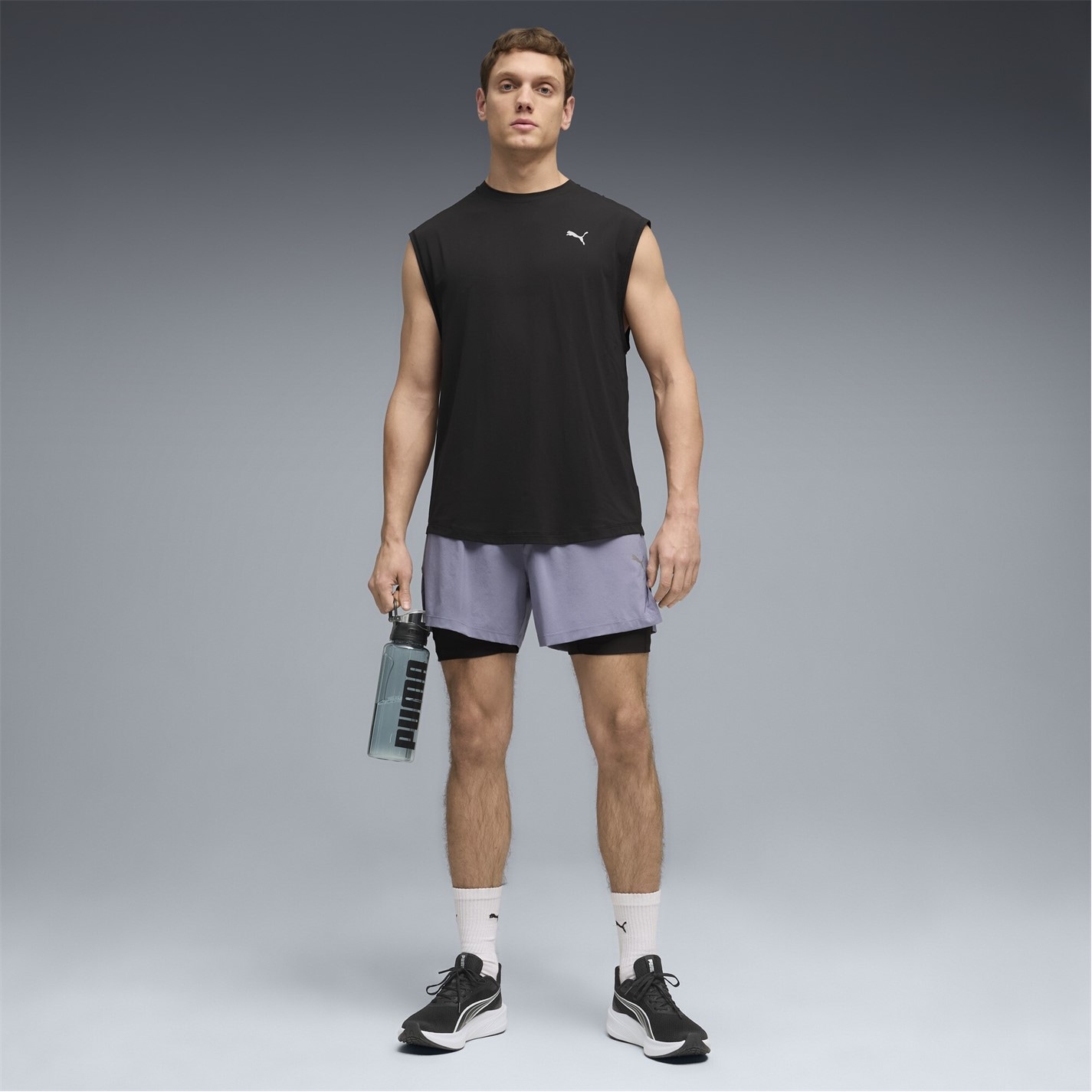Puma | Men's Run Coolcell Performance Gym Vest | Puma Black ...