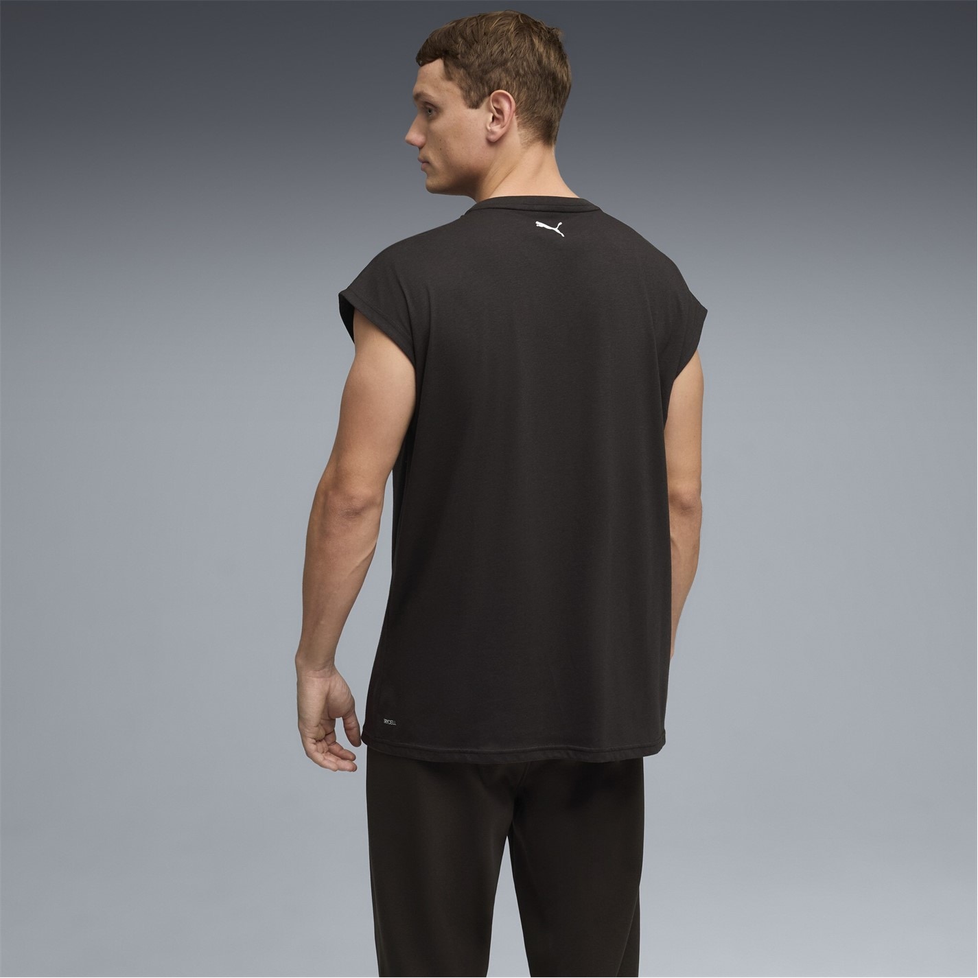 Puma | Men's Graphic Cutoff Tank Vest | Puma Black | SportsDirect.com
