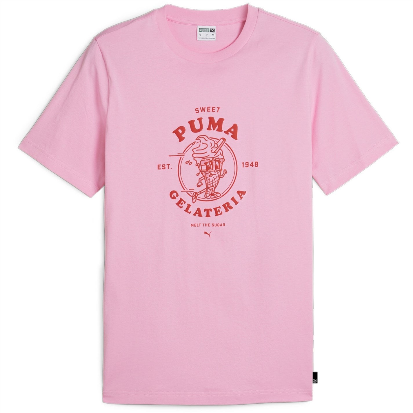 Puma | Graphics Gelateria Tee T-Shirt Mens | Pink/Purp | SportsDirect.com