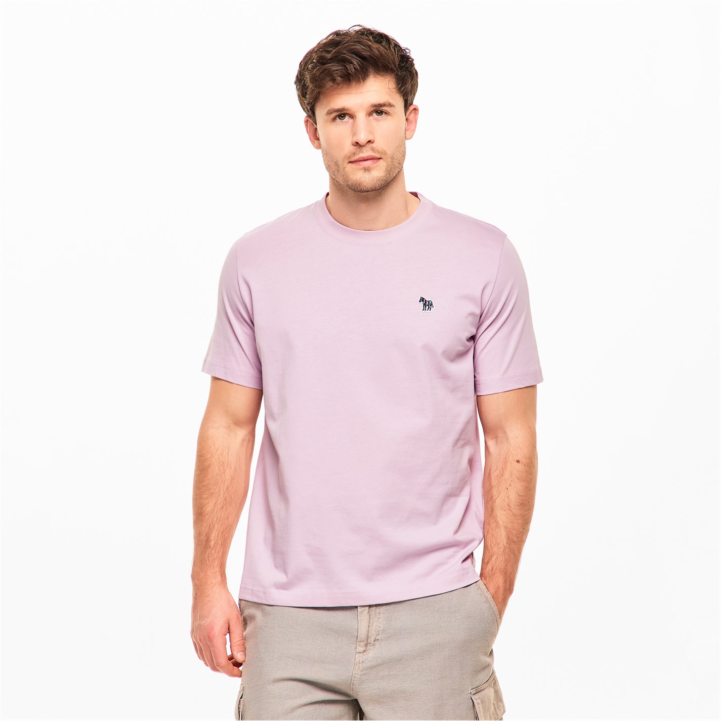 PS Paul Smith | Men's Regular Fit Zebra Crew-neck T-Shirt | Regular Fit ...