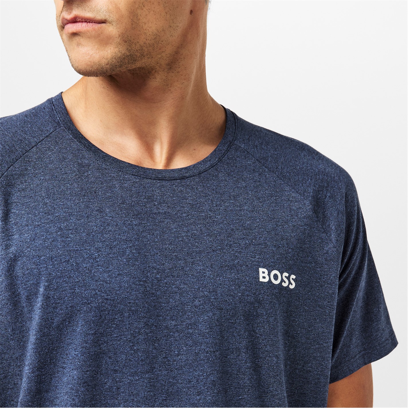 Boss | Men's Rise T-Shirt | Navy Marl 460 | SportsDirect.com