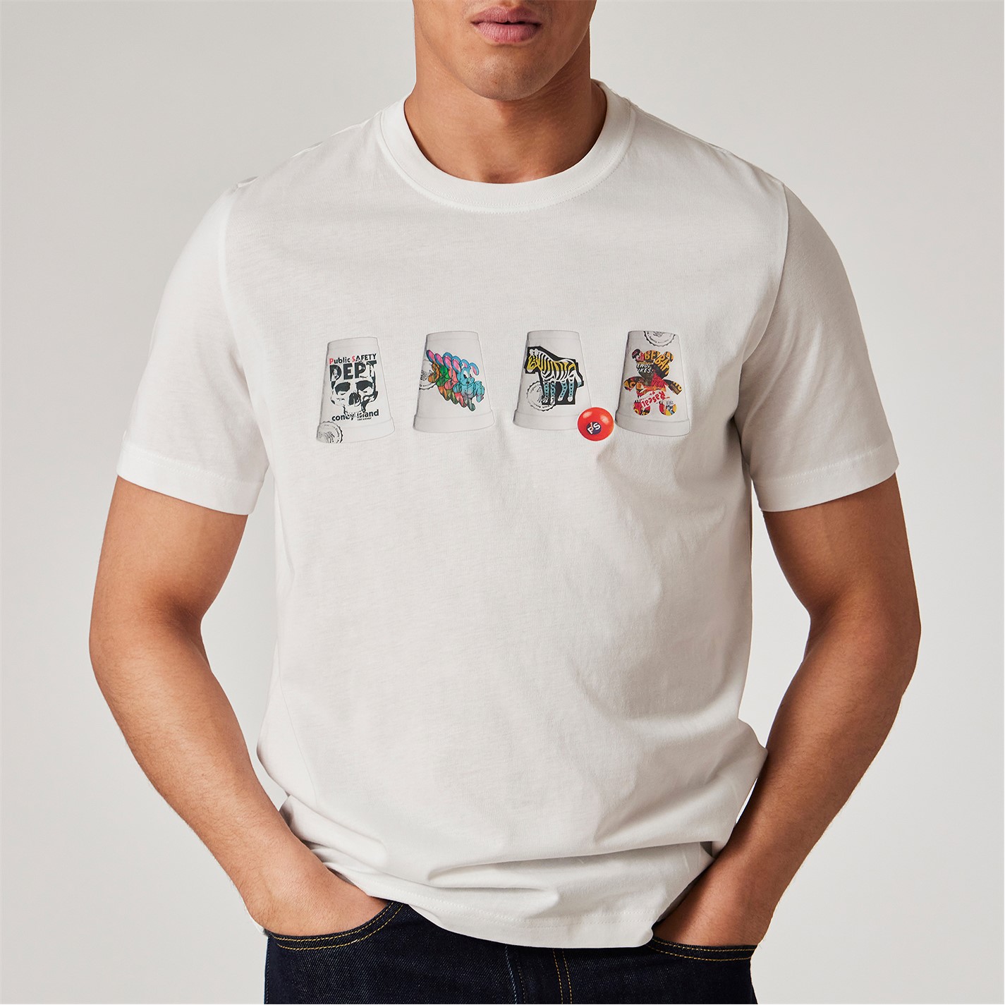 PS Paul Smith | Men's Cups T-Shirt | Regular Fit T-Shirts ...