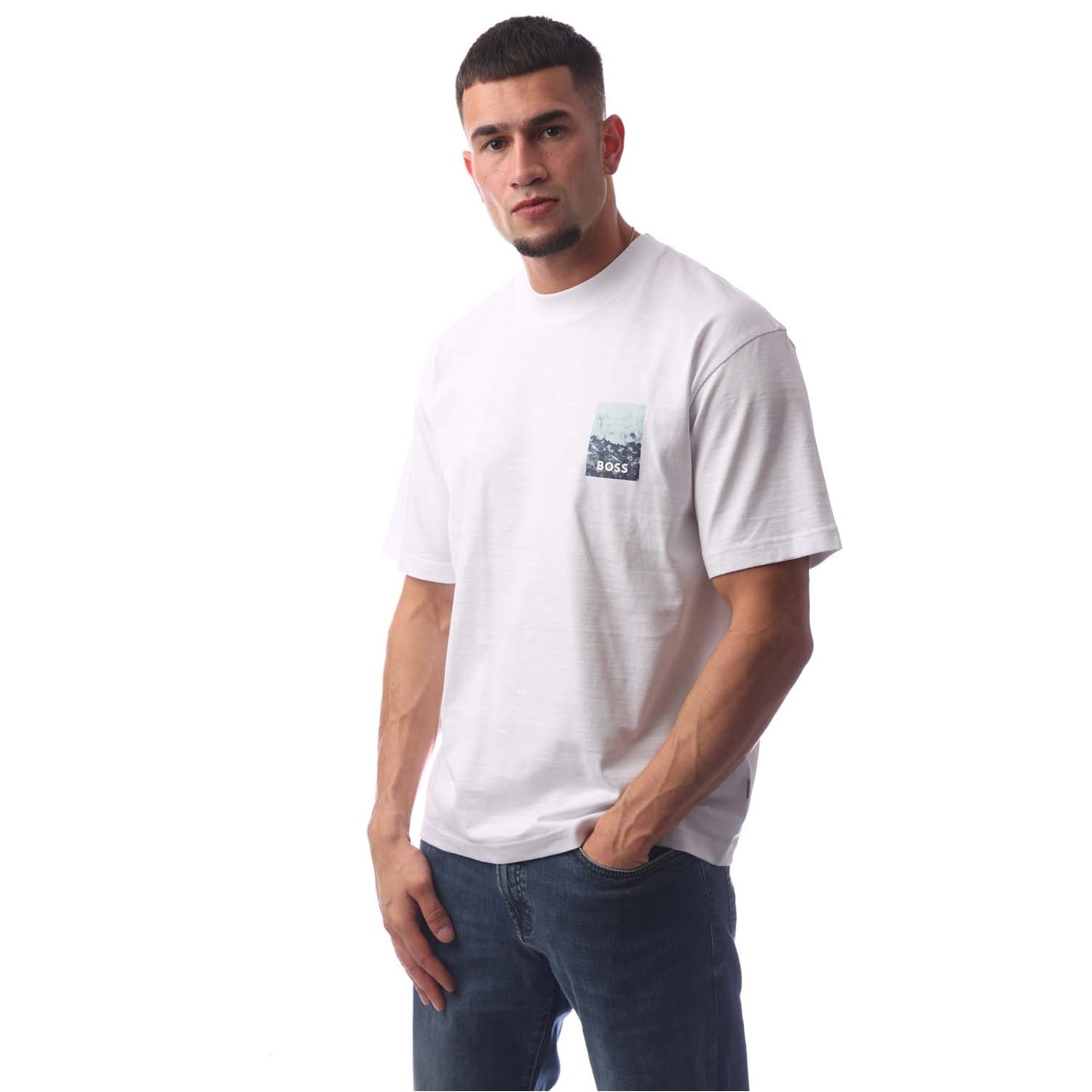 Boss | Men's Te Numbers T-Shirt | Regular Fit T-Shirts | SportsDirect.com