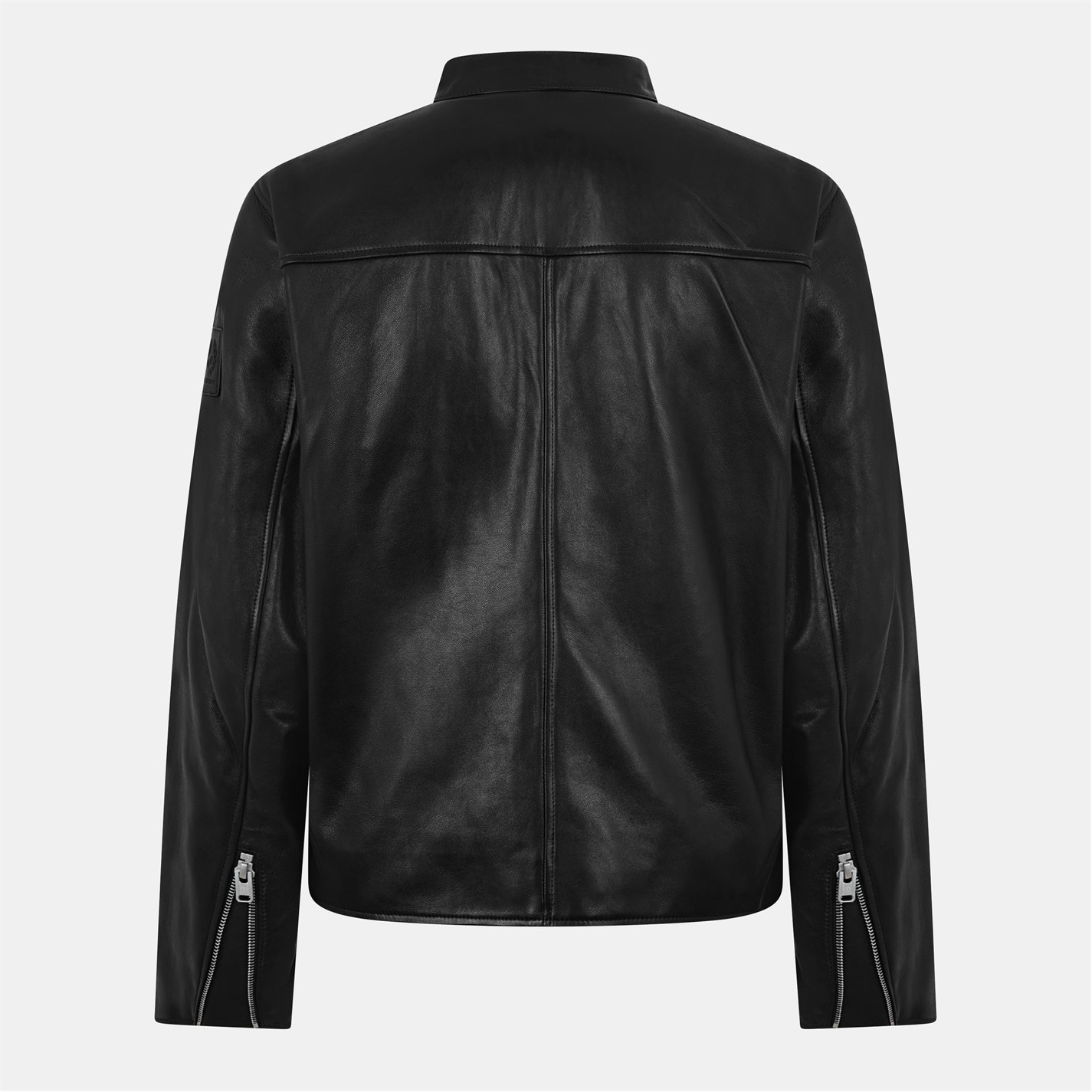 BELSTAFF | Men's Track Racer Leather Tailored Fit Jacket | Black ...