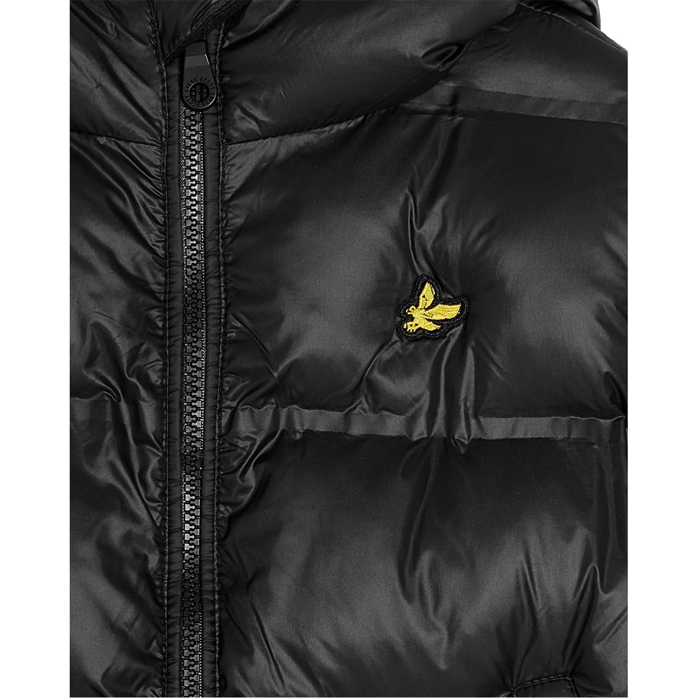 Lyle and Scott | Kids' Cropped Short Puffer Jacket | Jet Black ...