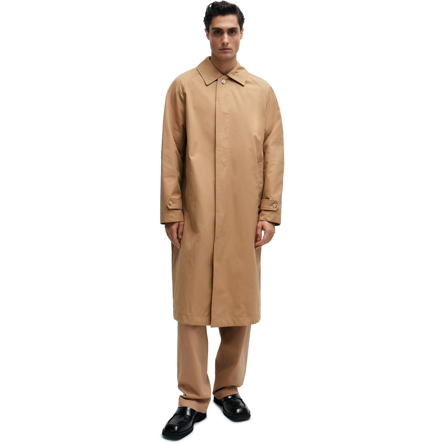 Boss | Men's C Cam Mac Overcoat | Medium Beige | SportsDirect.com