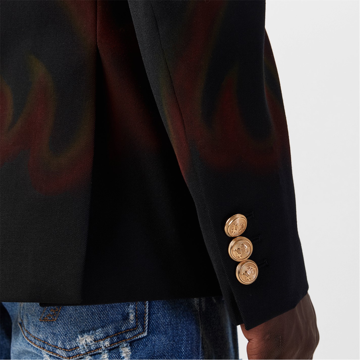 PALM ANGELS | Burning Doublebreast Blazer | Black/Red | SportsDirect.com