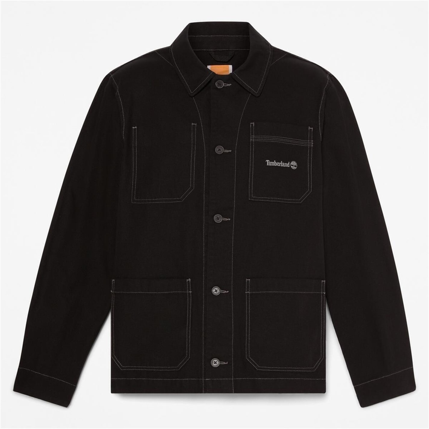 Timberland | Mens Timb Chore Canvas Overshirt | Black | SportsDirect.com