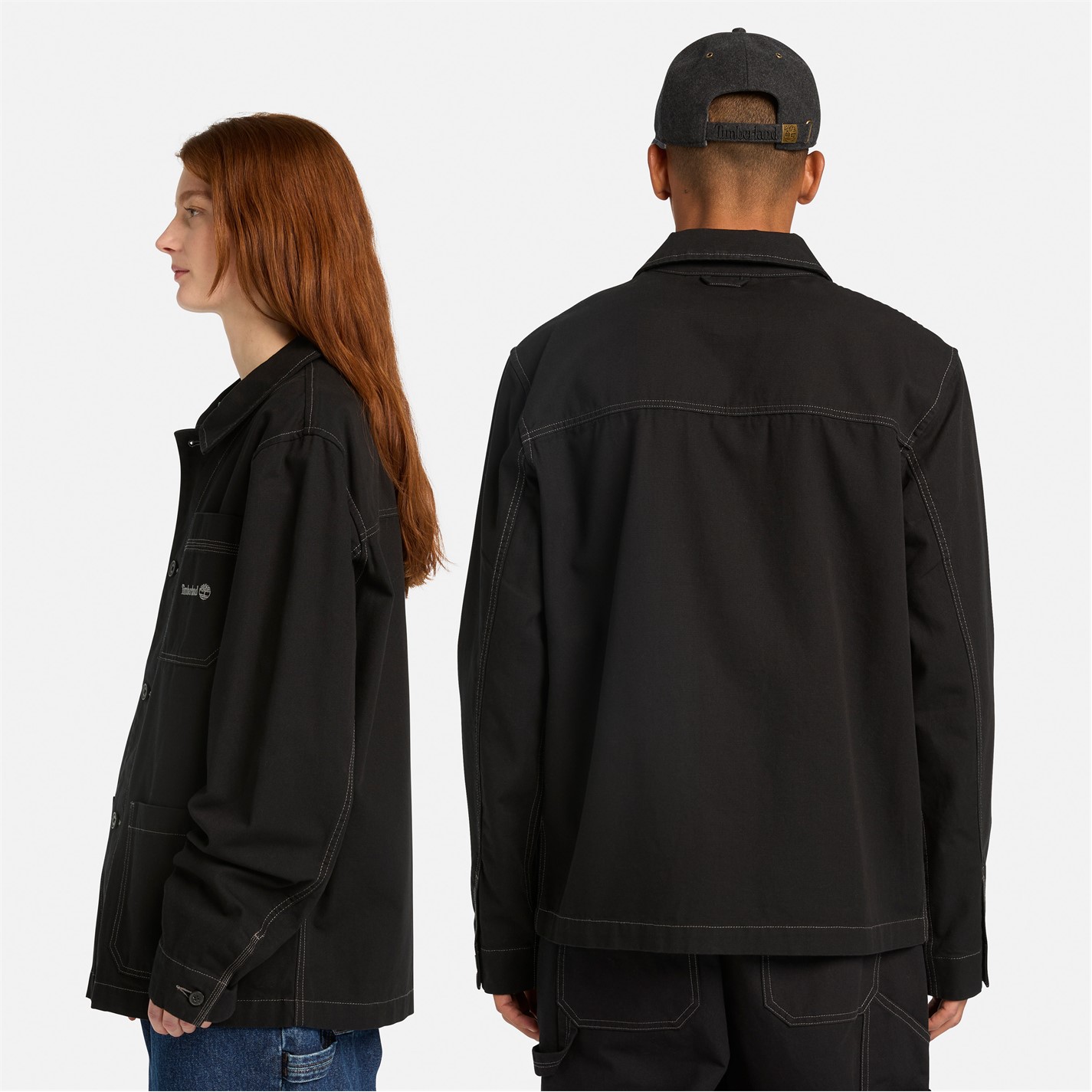 Timberland | Mens Timb Chore Canvas Overshirt | Black | SportsDirect.com
