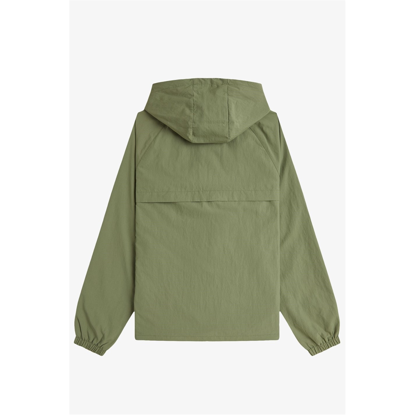 Fred Perry | Men's Taslan Hooded Shell Rain Anorak | Olive Mint X88 ...