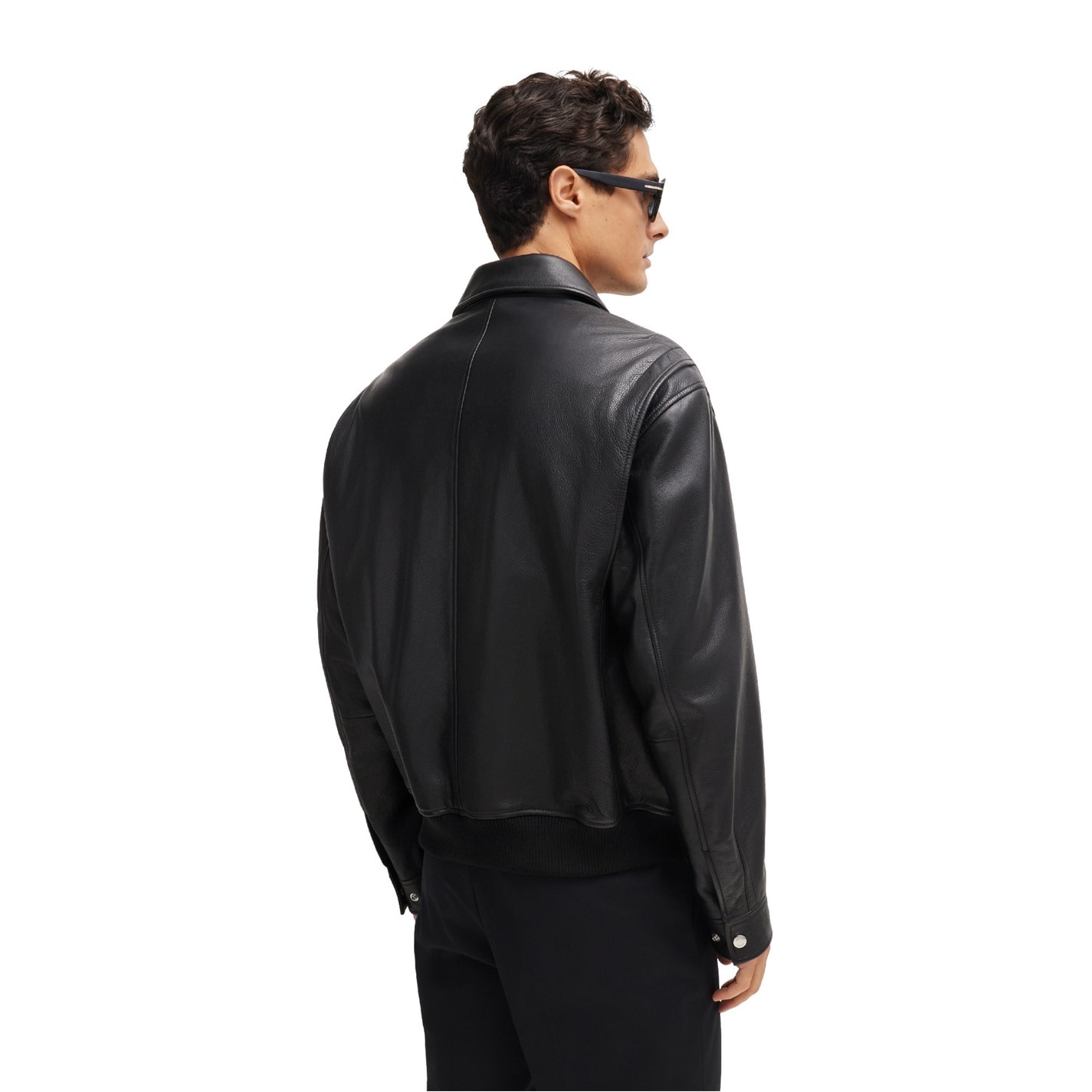Boss | Men's Merwyn Leather Jacket | Black | SportsDirect.com