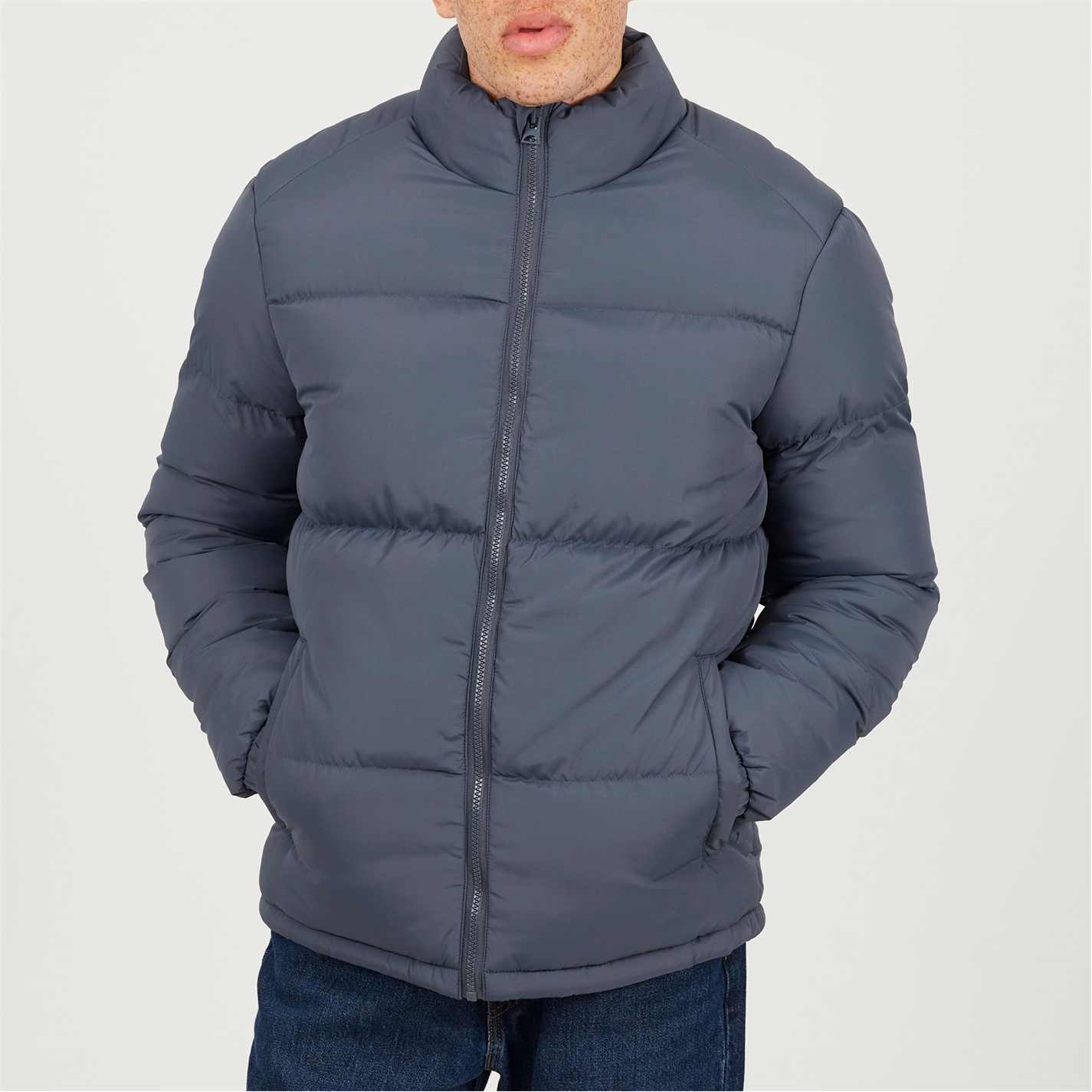 Brave Soul | Mens Padded Puffer Jacket with Zip Pockets | Medium Puffer ...