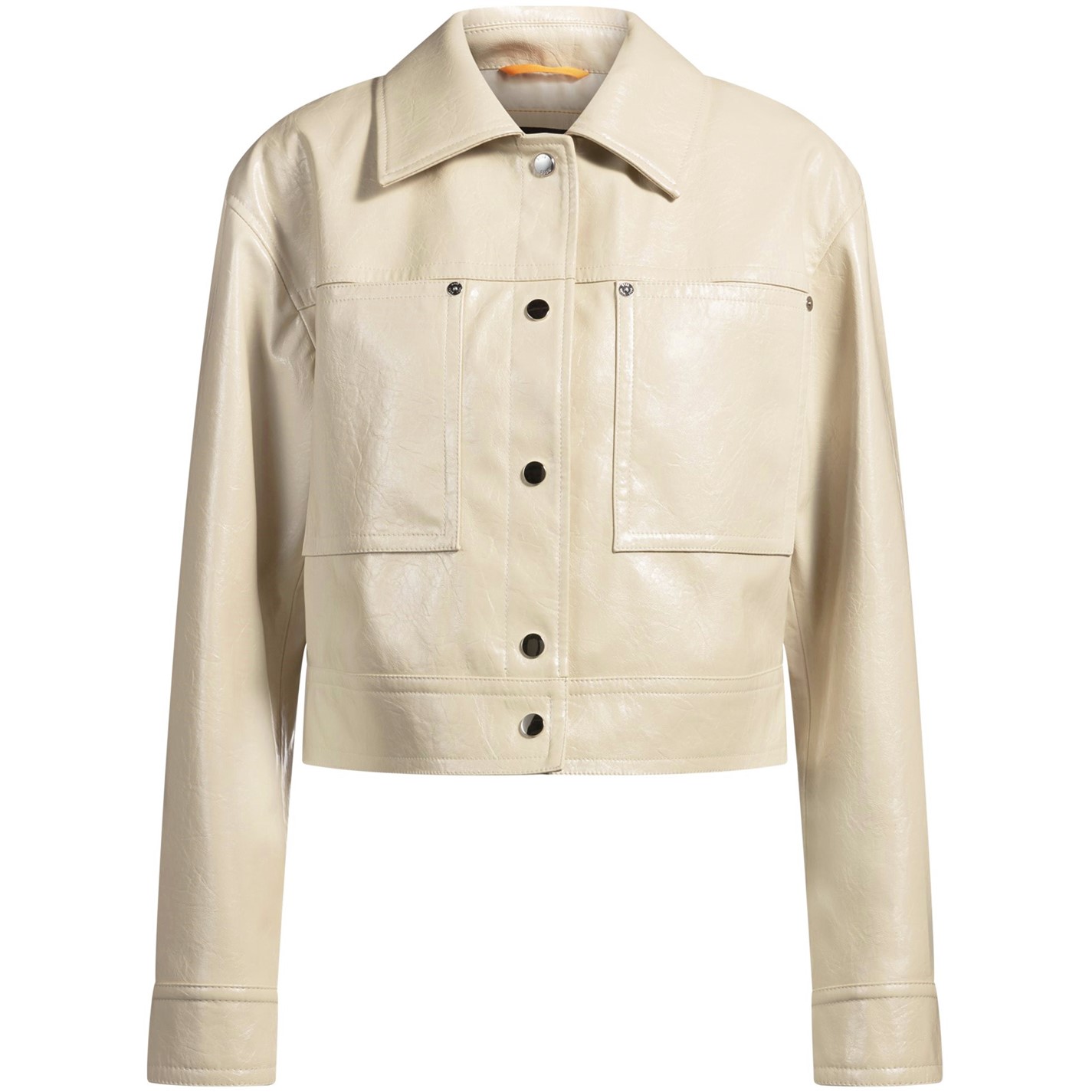 Boss | Women's C_Jelt Faux Leather Jacket | Open Beige | SportsDirect.com