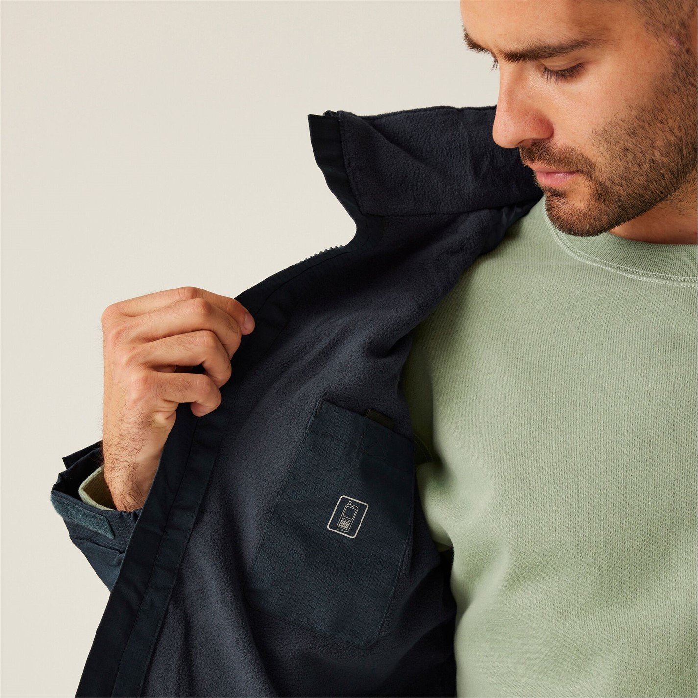 Regatta | Mens Hudson Fleece Lined Waterproof Insulated Jac | Insulated ...