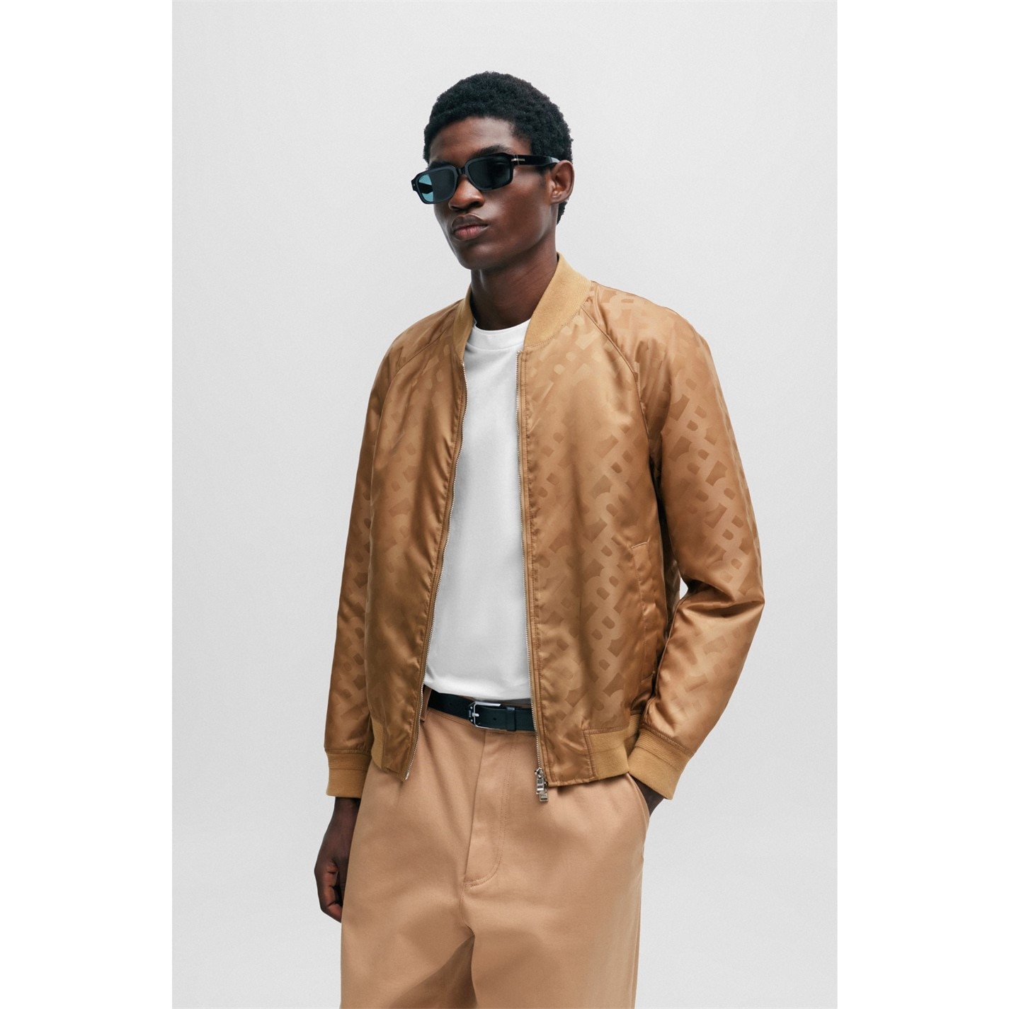BOSS | Men's Corondo Bomber Jacket | Medium Beige | SportsDirect.com