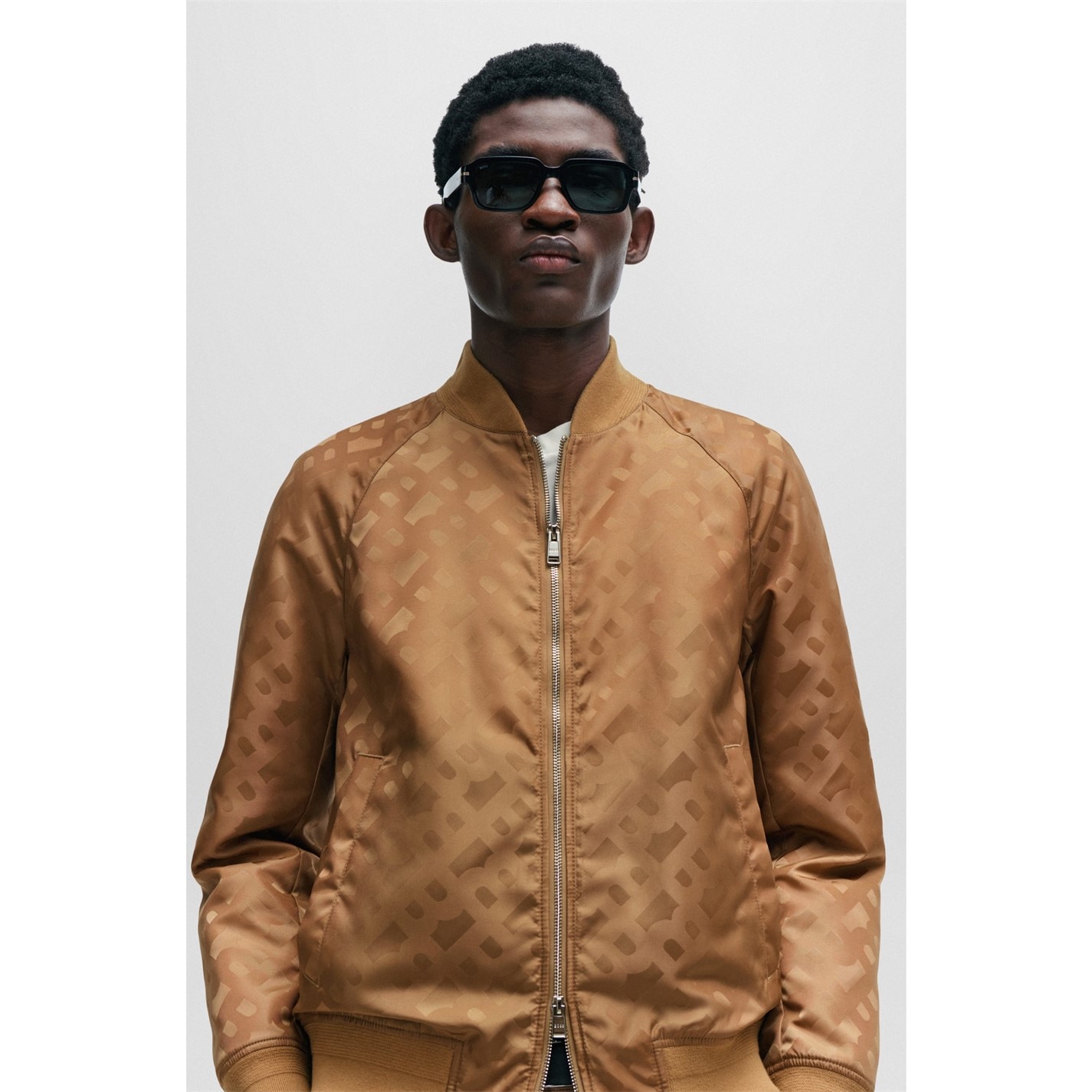 BOSS | Men's Corondo Bomber Jacket | Medium Beige | SportsDirect.com