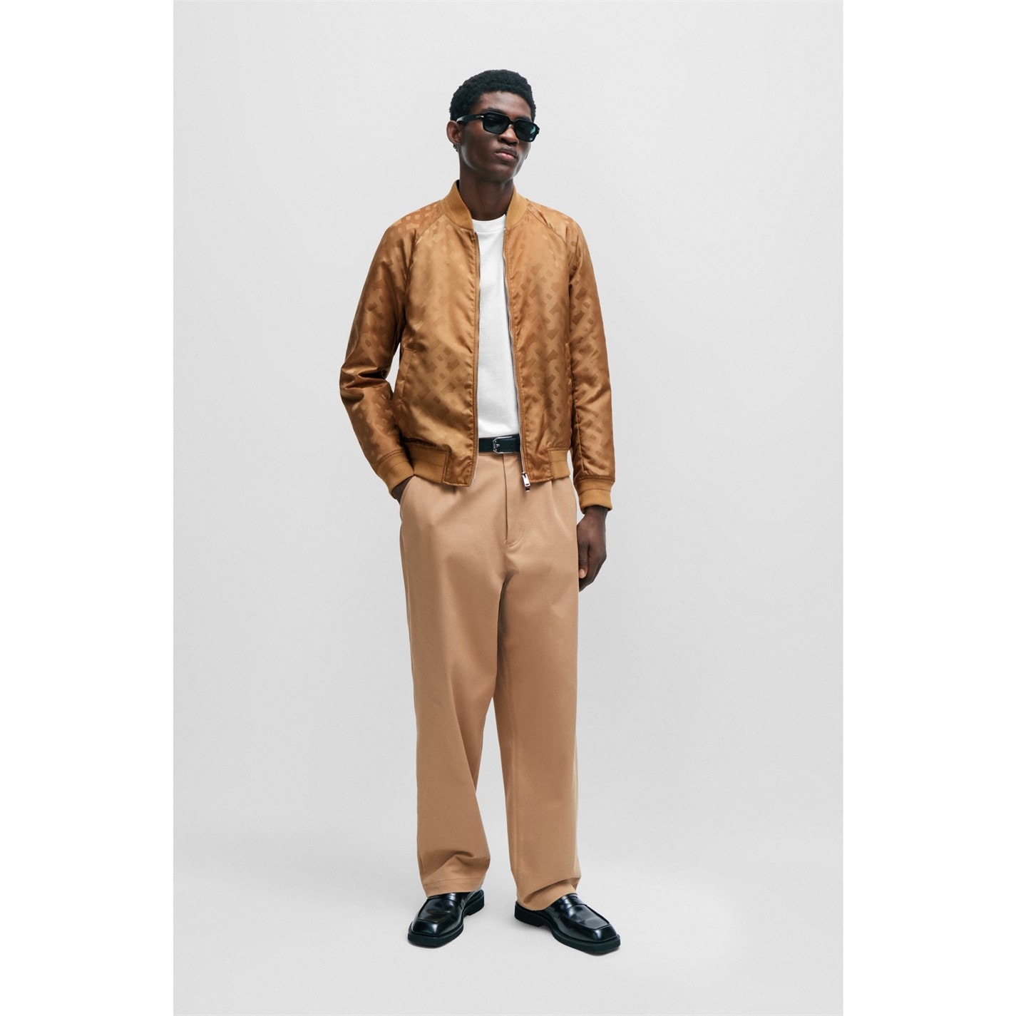 BOSS | Men's Corondo Bomber Jacket | Medium Beige | SportsDirect.com