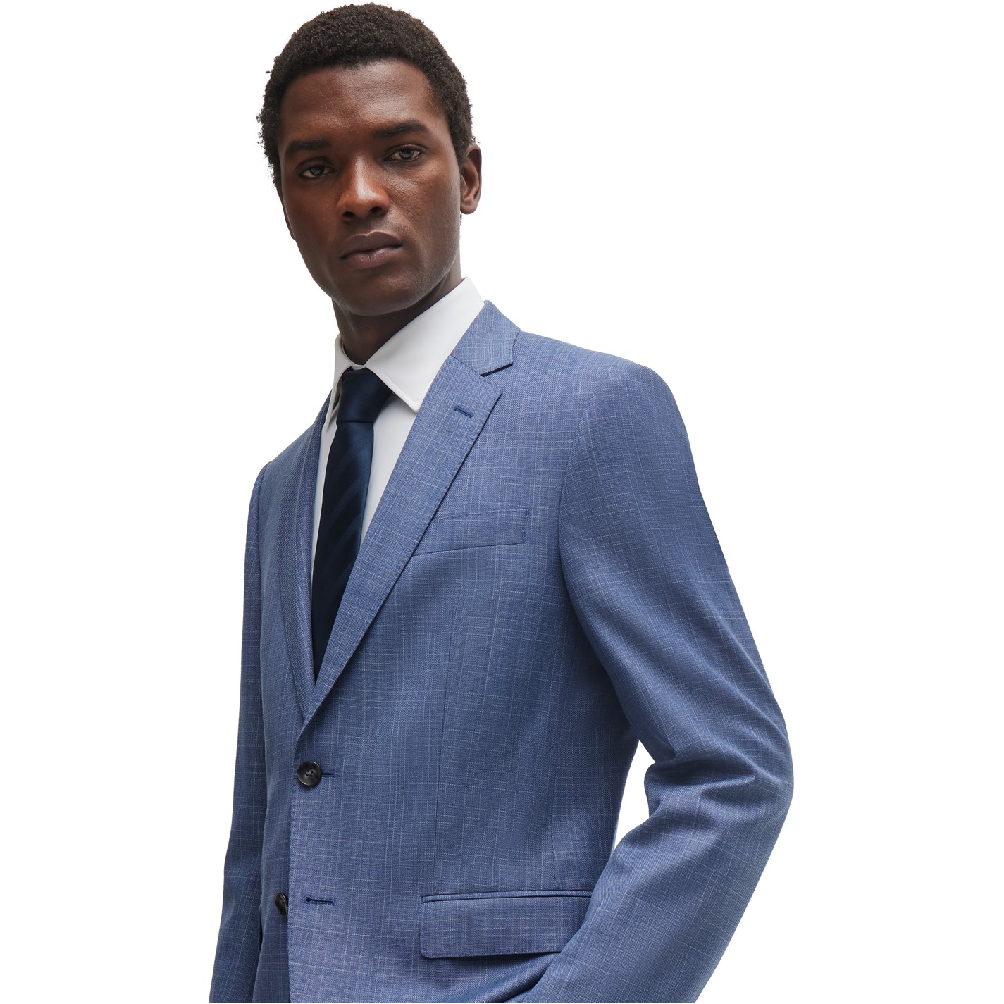Boss | H-Huge-2pcs-224 10246376 02 Suit Mens | Medium Blue ...