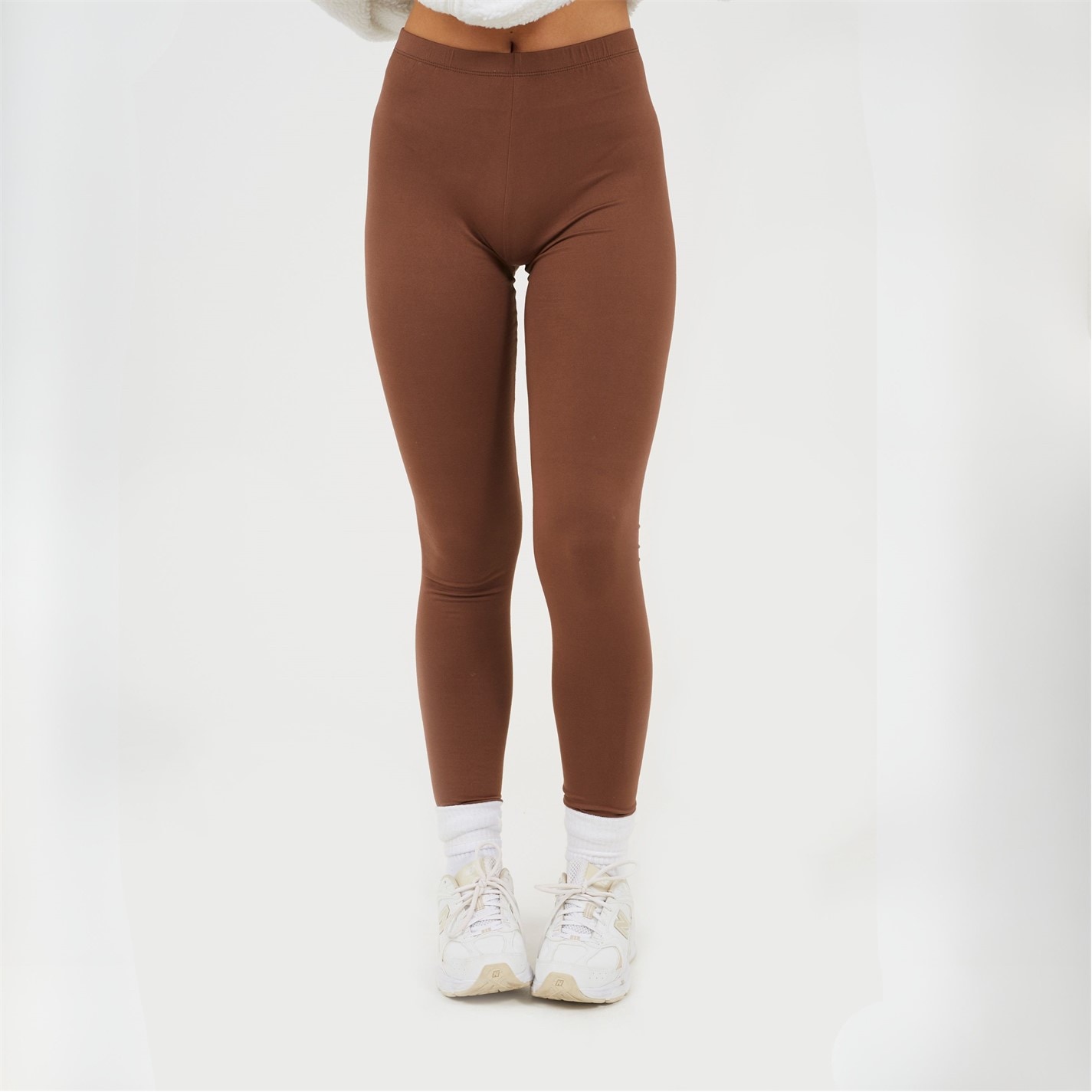 Brave Soul | Womens Classic Plain Leggings | Chocolate | SportsDirect.com