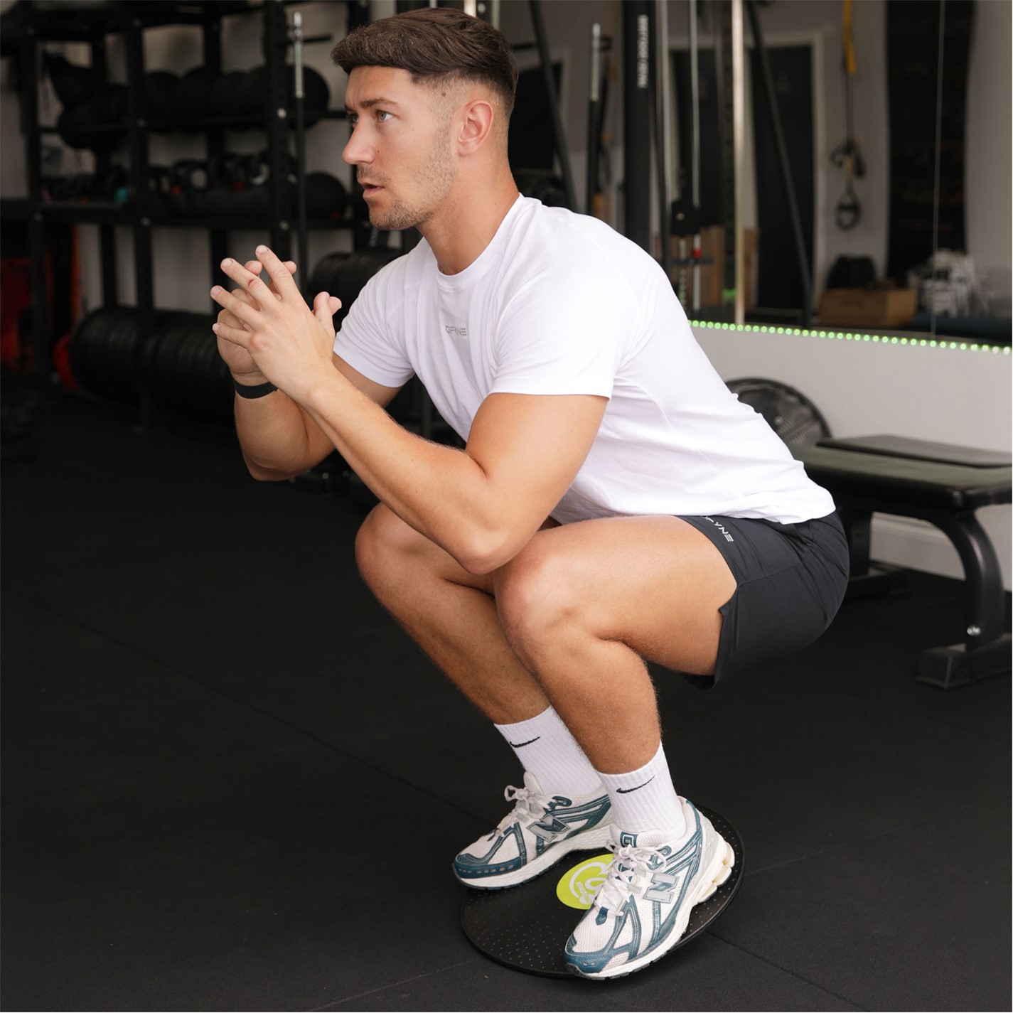 Fitness-Mad | Adjustable Wobble Board | Black | SportsDirect.com