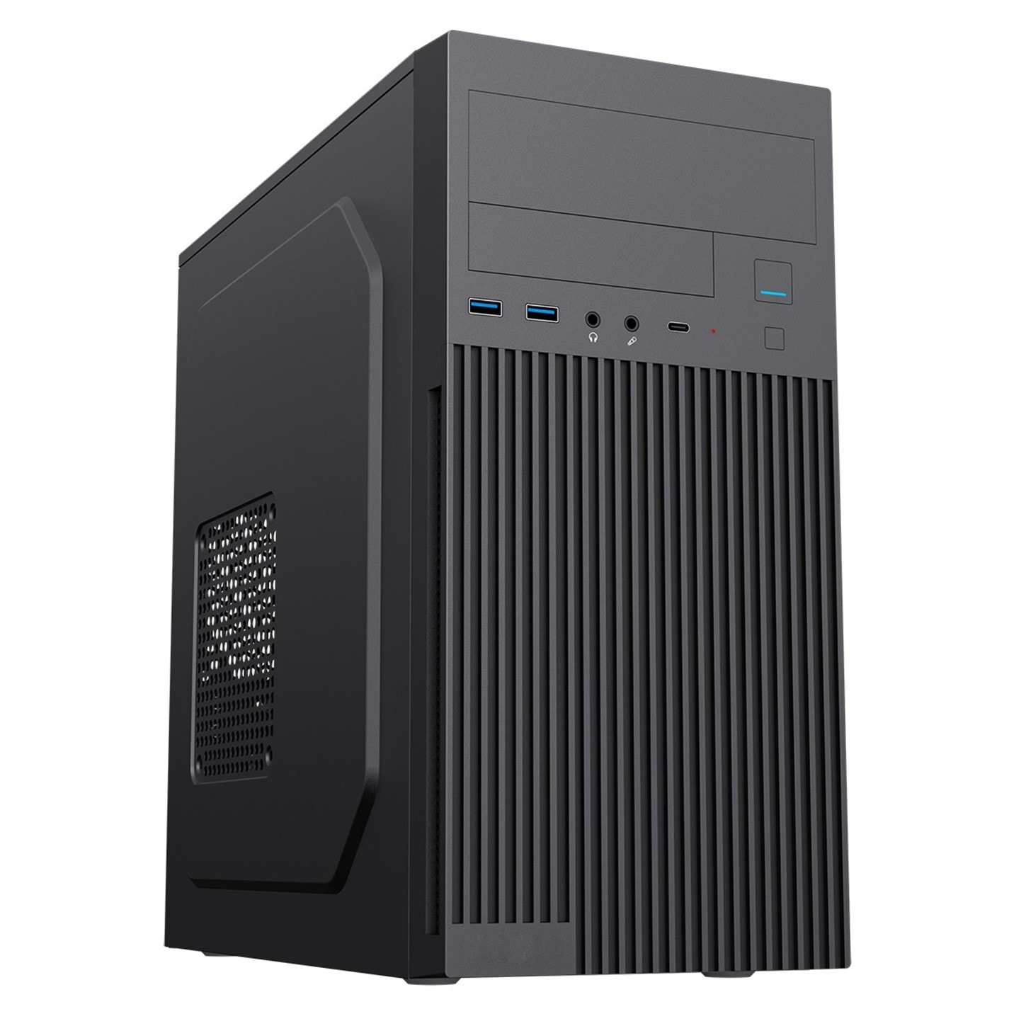 CiT | Mentor Micro-ATX Office PC Case With USB Type C and 80mm Rear ...