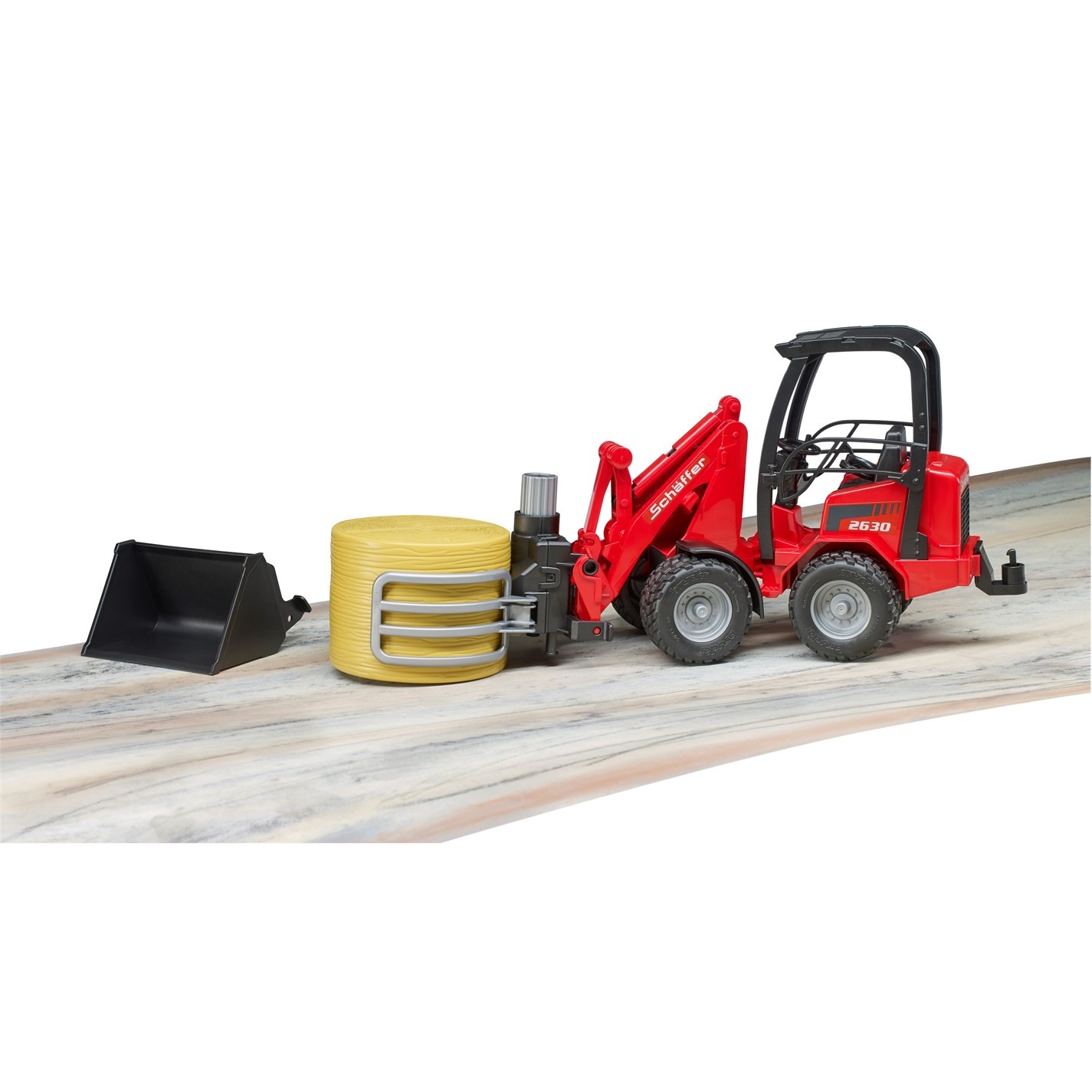 Bruder | Bruder 1:16 Sch¿ffer Compact loader 2630 with bale | Multi ...