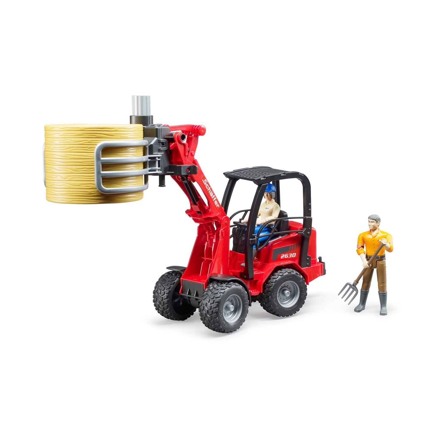 Bruder | Bruder 1:16 Sch¿ffer Compact loader 2630 with bale | Multi ...