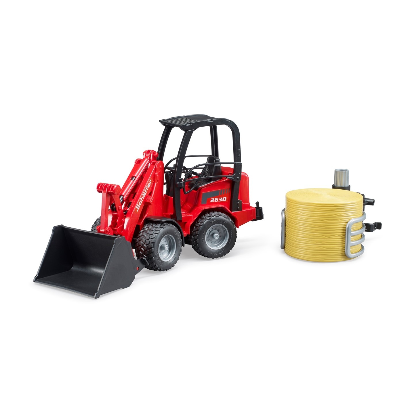Bruder | Bruder 1:16 Sch¿ffer Compact loader 2630 with bale | Multi ...