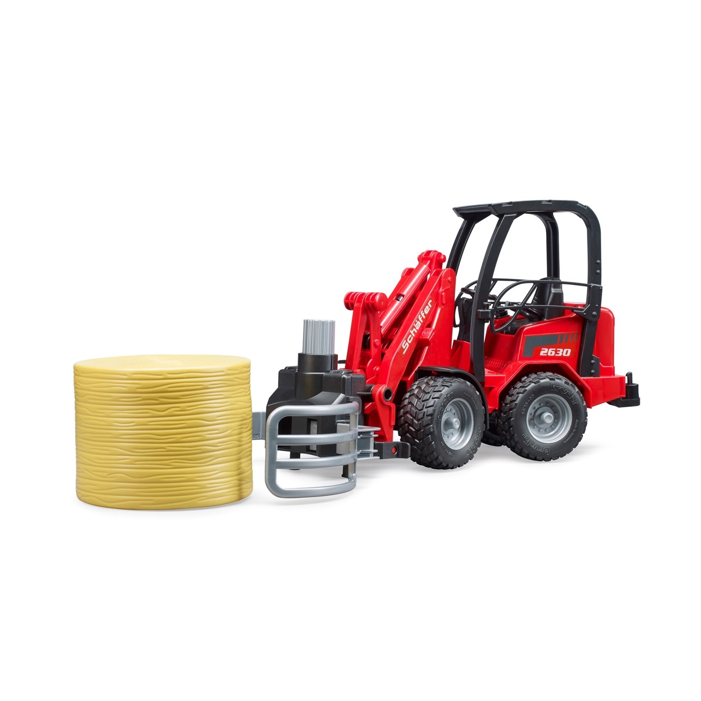Bruder | Bruder 1:16 Sch¿ffer Compact loader 2630 with bale | Multi ...