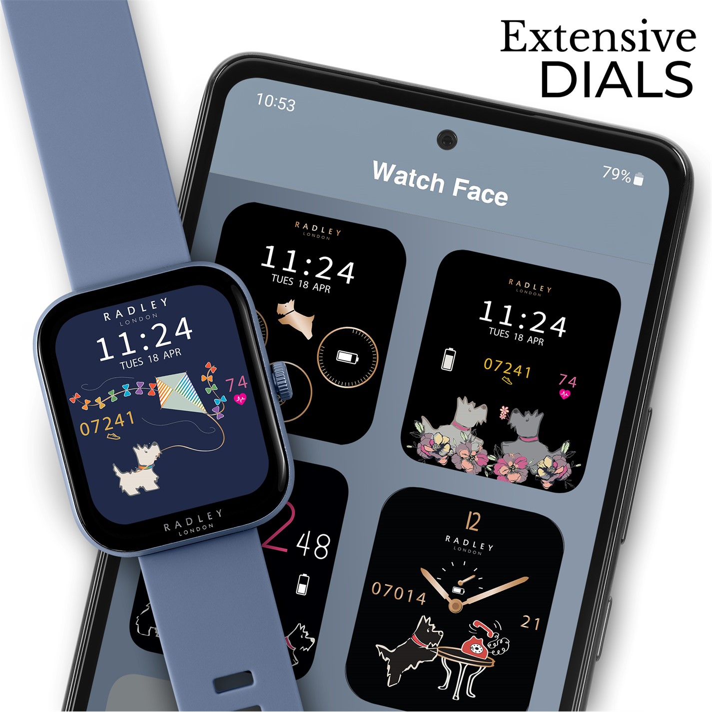 Radley | Series 32 Blue Smart Watch | Blue | SportsDirect.com