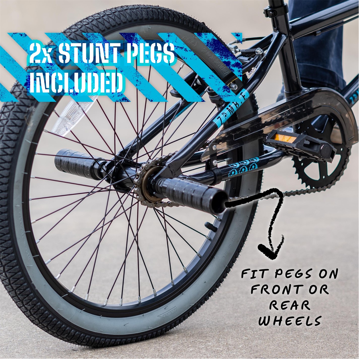 Zombie | Zombie Infest BMX Bike | Black | SportsDirect.com