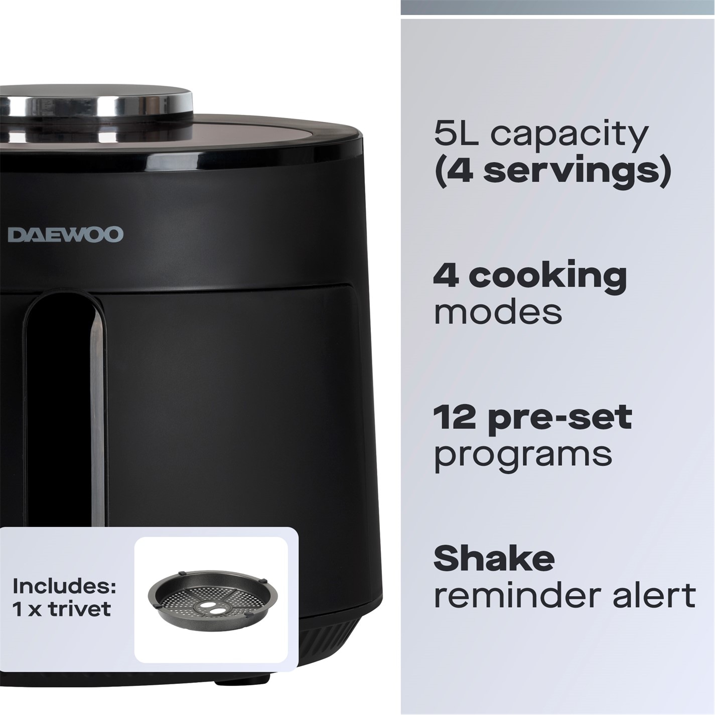 Daewoo Electricals | Air Fryers | Black | SportsDirect.com